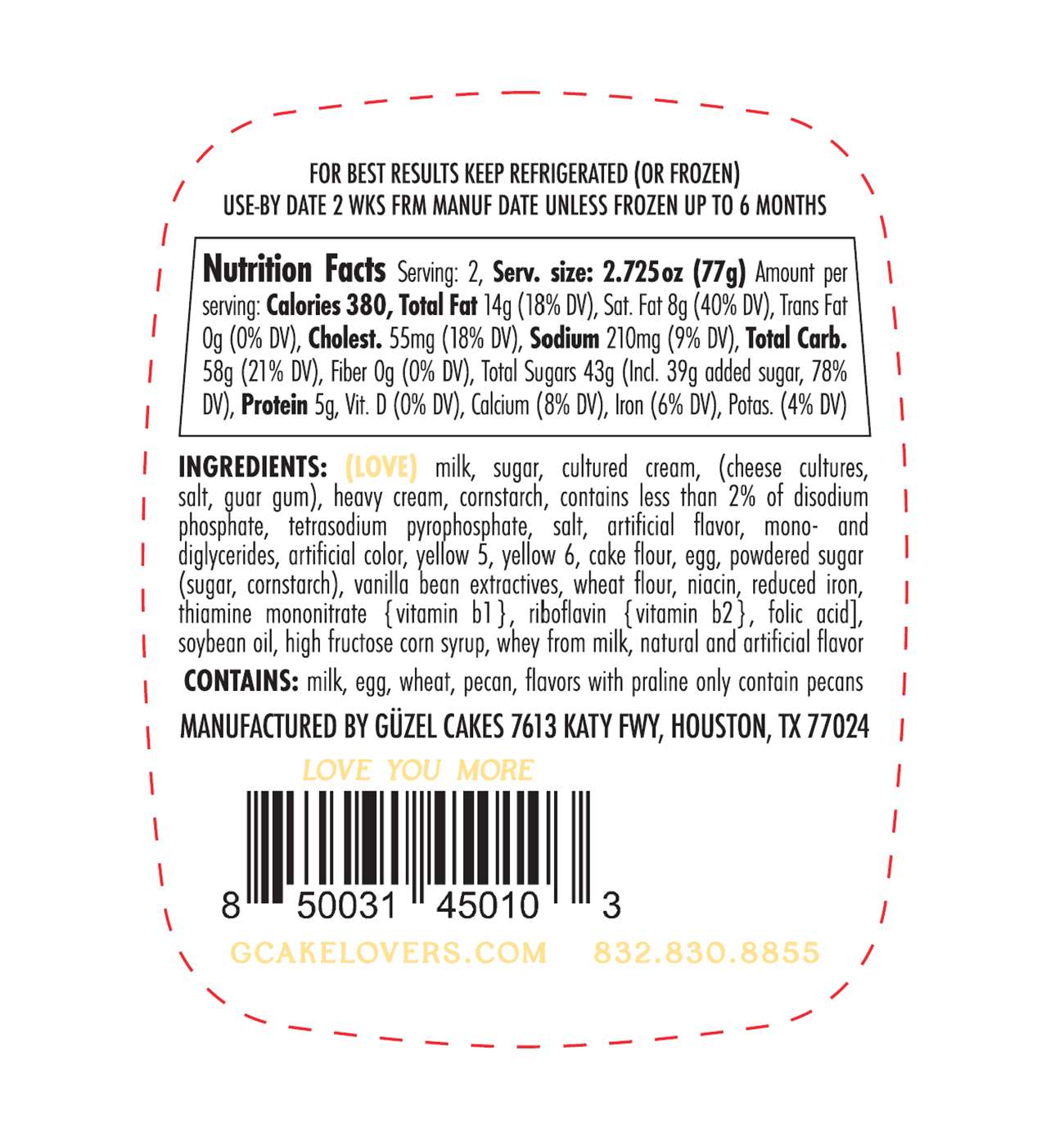 Guzel Cakes Banana Pudding Gourmet Dessert - Love You More - Shop Flan ...