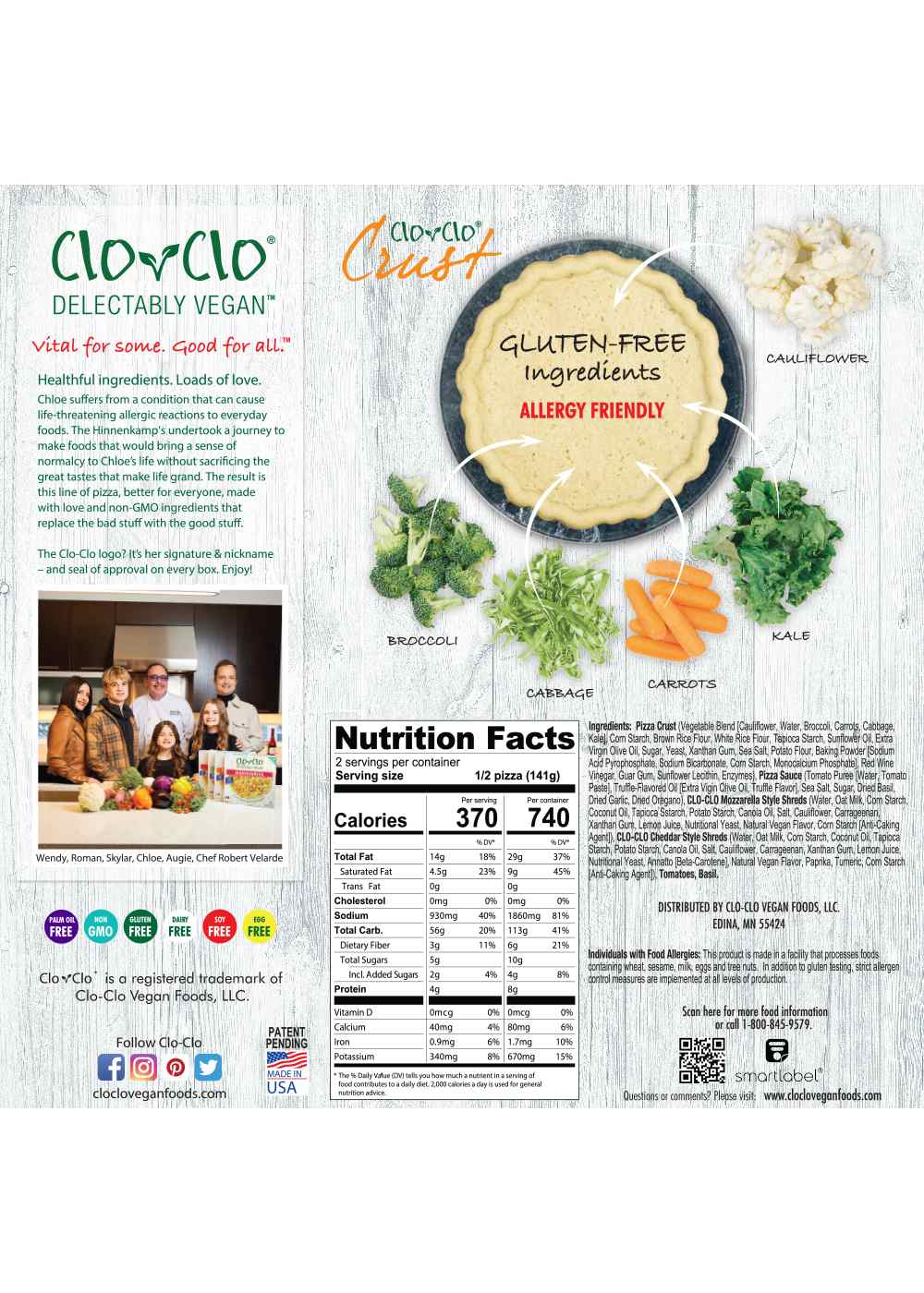 Clo-Clo Vegan Frozen Pizza - Margherita - Shop Pizza at H-E-B