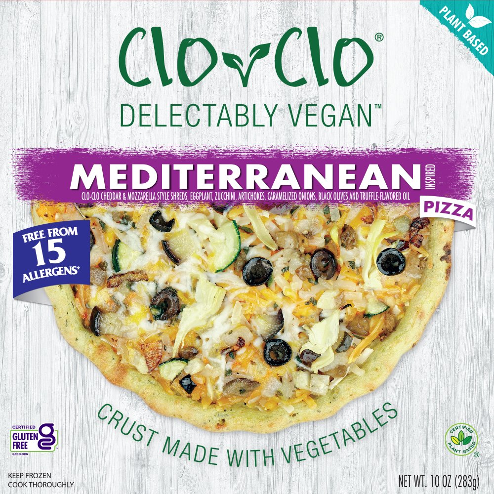 Clo-Clo Vegan Frozen Pizza - Mediterranean - Shop Pizza at H-E-B