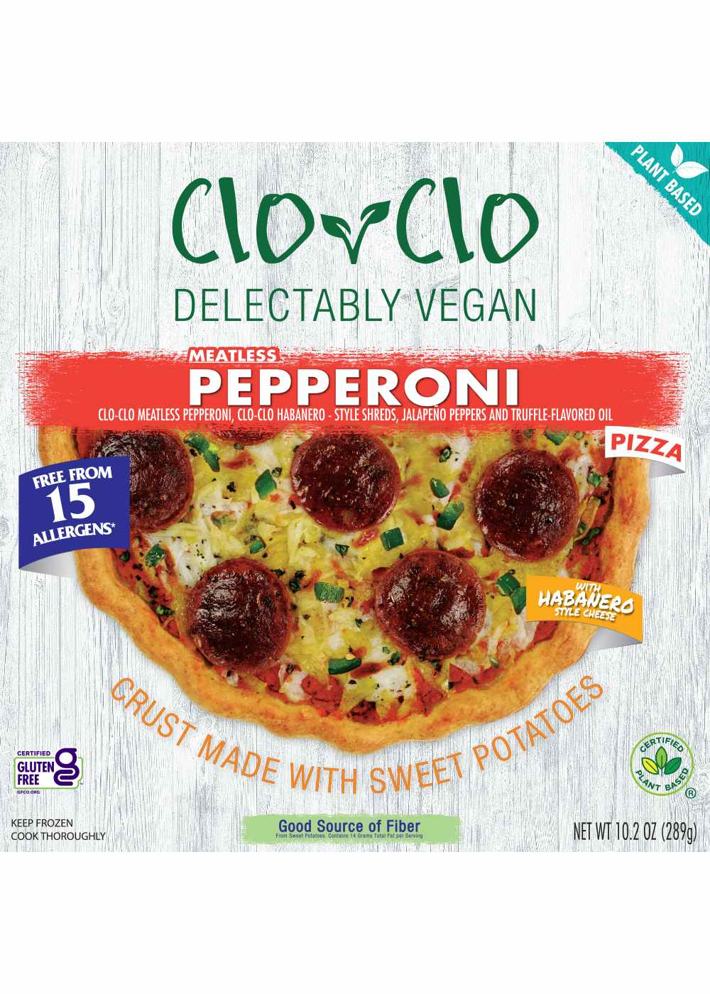 Clo-Clo Vegan Frozen Pizza - Spicy Meatless Pepperoni - Shop Pizza at H-E-B