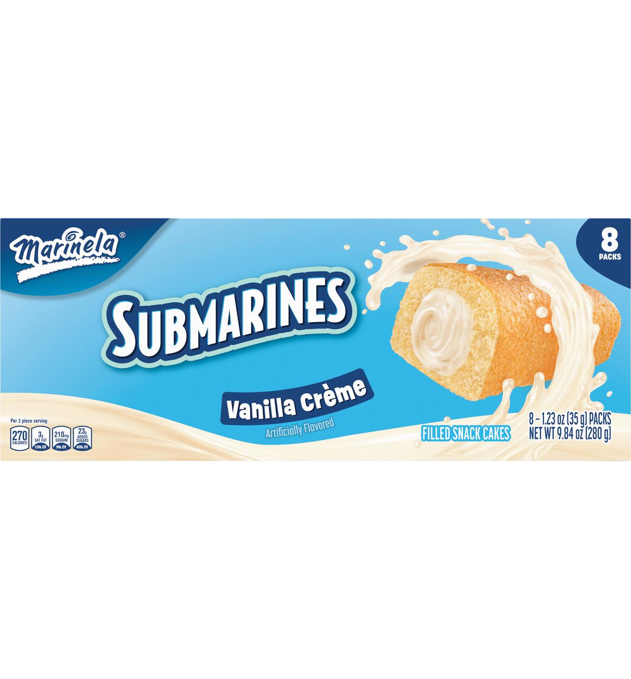 Marinela Submarines Vanilla Crème Filled Cakes - Shop Granola & snack ...