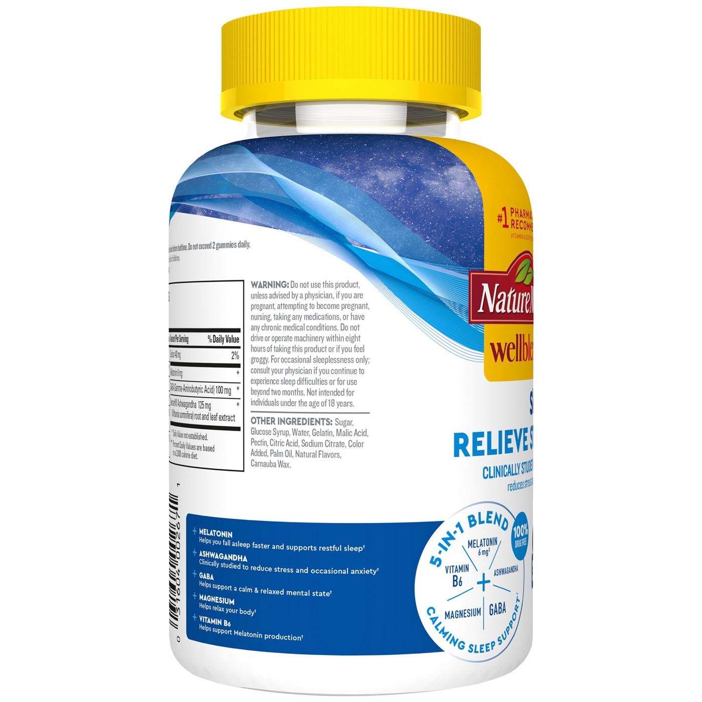 Naturemade Wellblends Sleep & Relieve Stress Gummies - Mixed Berry ...