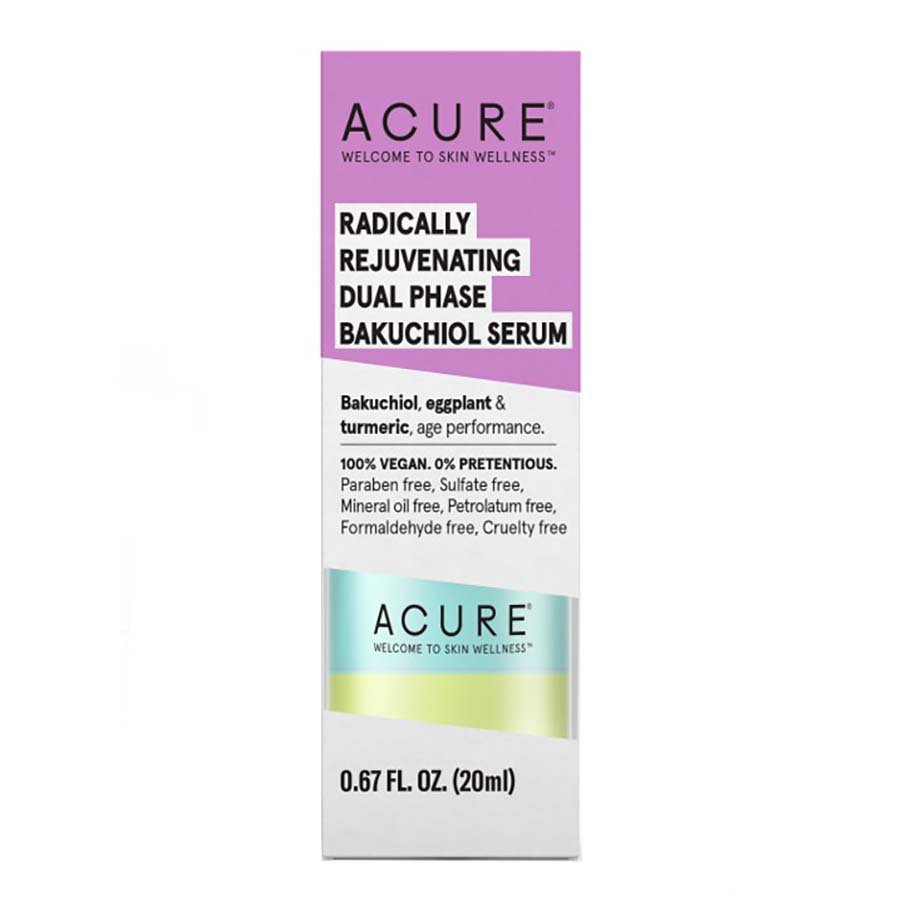 Acure Radically Rejuvenating Dual Phase Bakuchiol Serum - Shop Facial ...