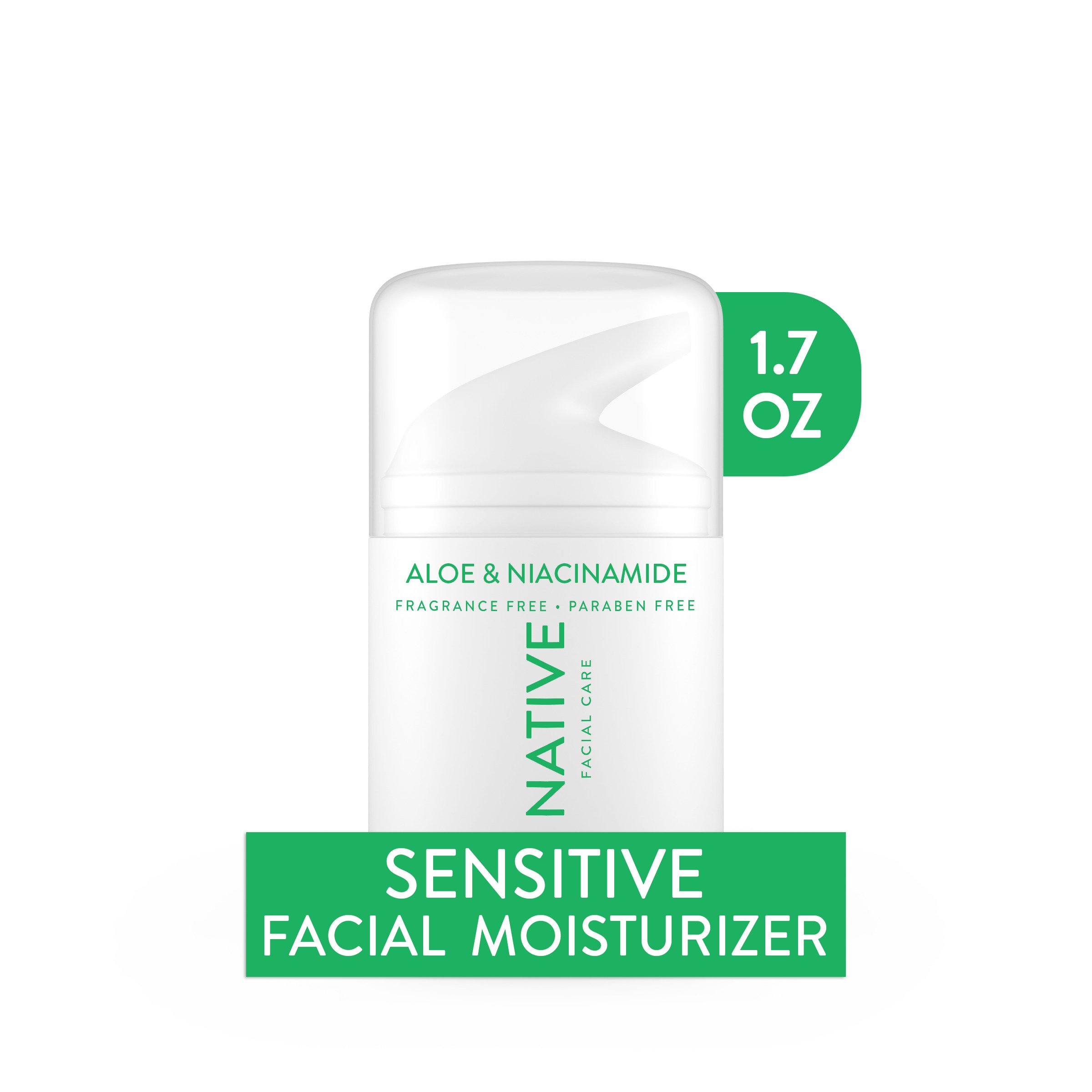 Native Sensitive Facial Moisturizer - Aloe & Vitamin B3 - Shop Facial ...