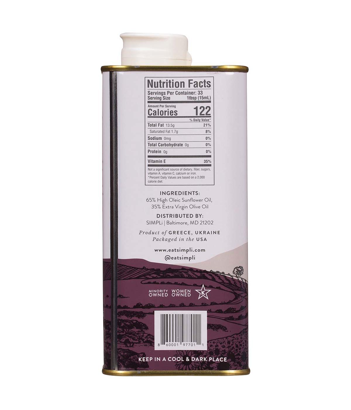 SIMPLi Extra Virgin Olive Oil & Sunflower Oil Blend - Shop Oils at H-E-B