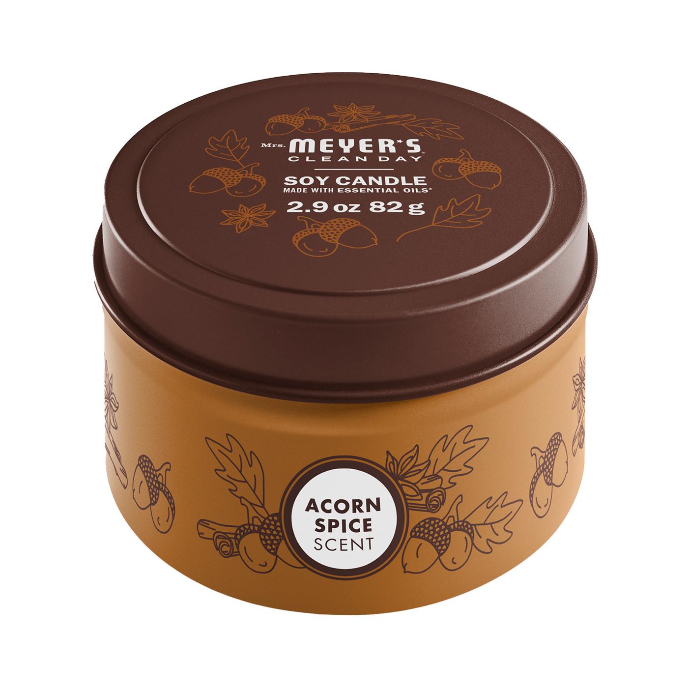 Mrs. Meyer's Clean Day Acorn Spice Scented Tin Candle - Shop Candles at ...