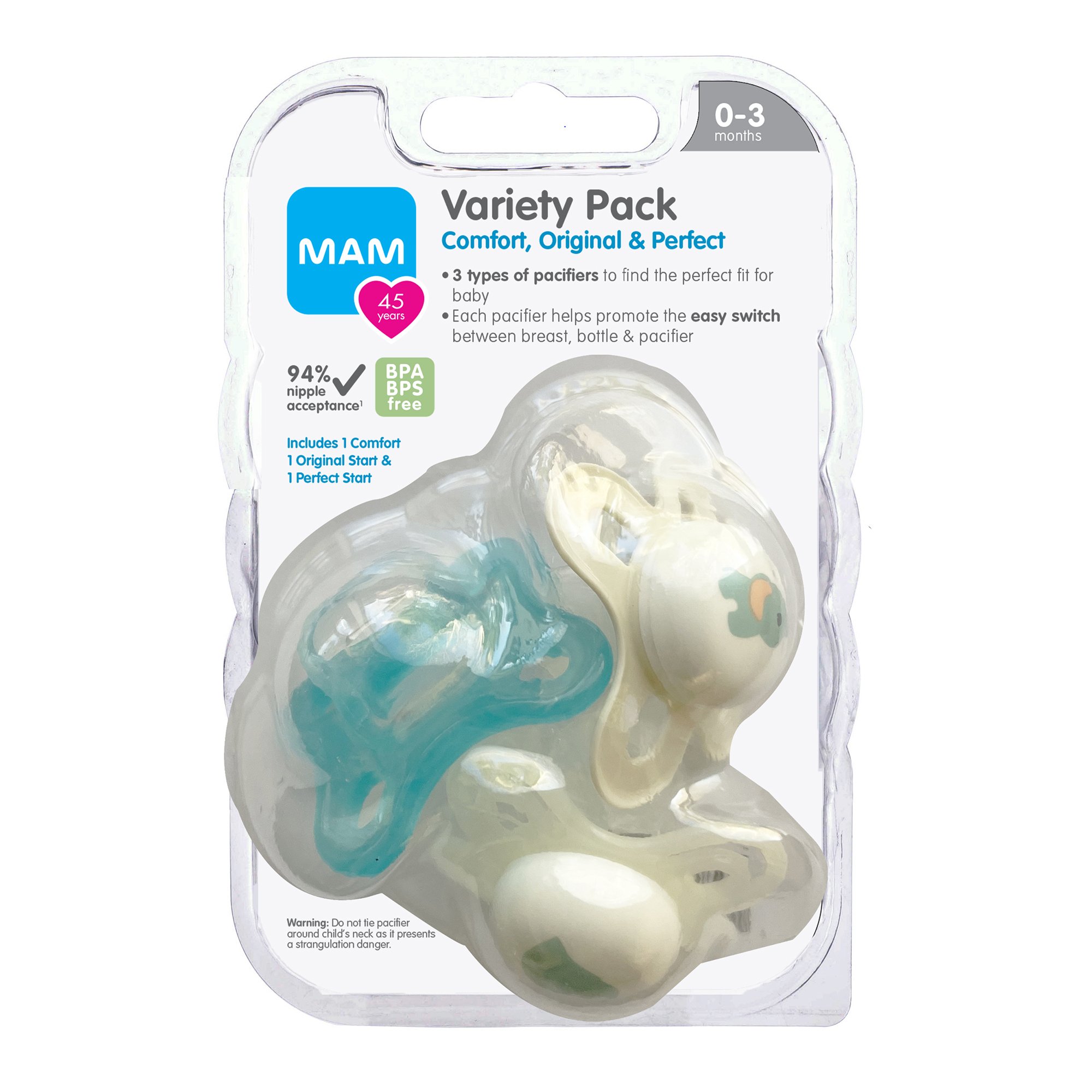 MAM Newborn Pacifiers (0-3 Months), Variety Pack - Shop Pacifiers at H-E-B