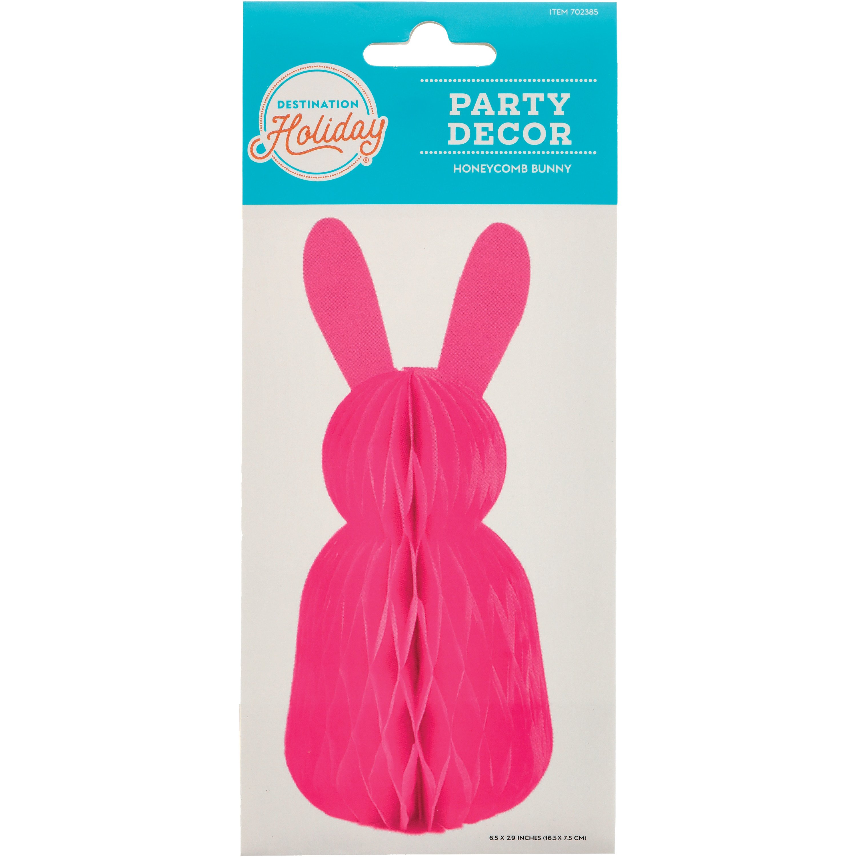 Destination Holiday Paper Honeycomb Easter Bunny Pink Shop Party Decor At H E B
