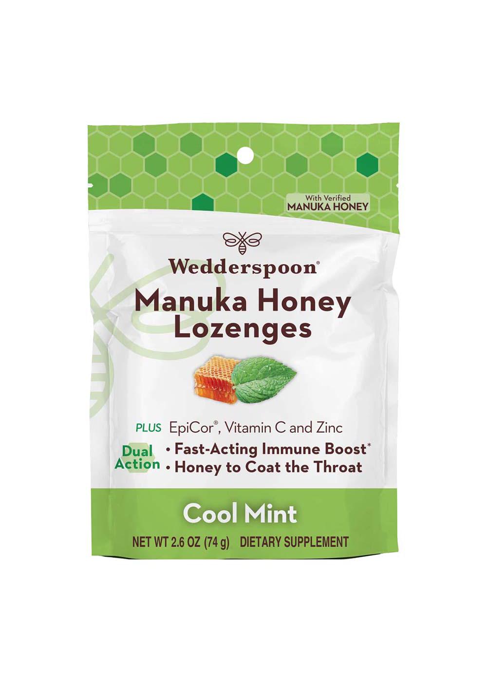 Wedderspoon Manuka Honey Lozenges - Cool Mint - Shop Cough, cold & flu ...