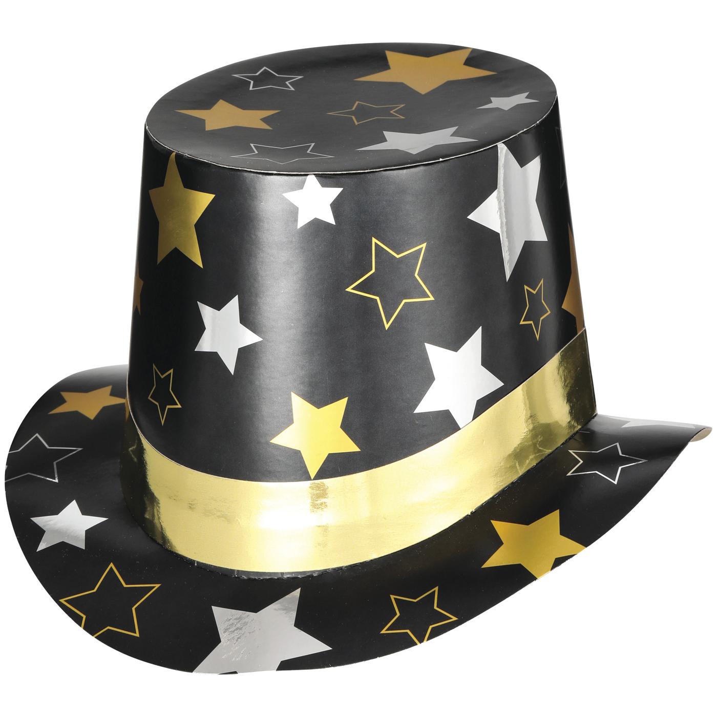 Destination Holiday New Years Foil Top Hats - Assorted - Shop Party ...