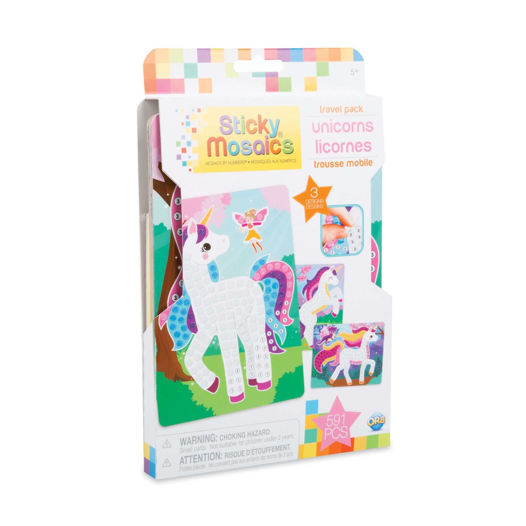 Orb Sensory Foam Sticky Mosaics Travel Pack - Unicorns - Shop Playsets ...