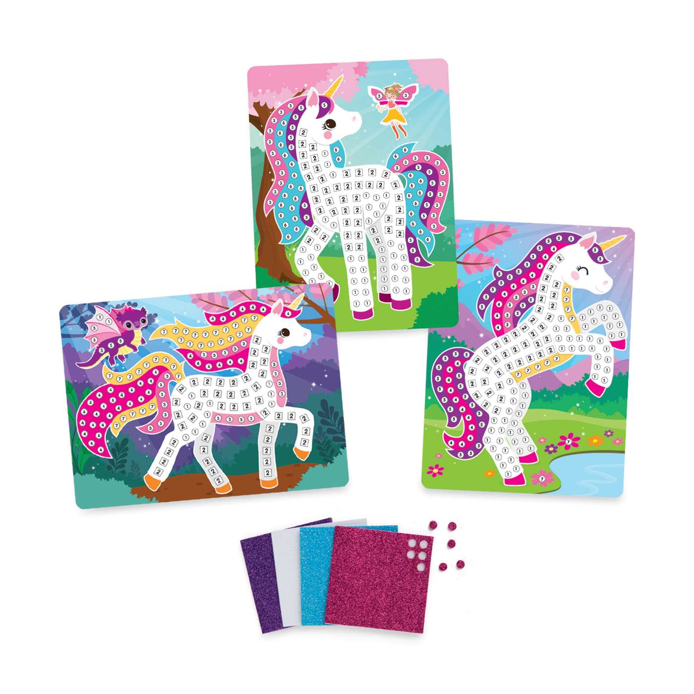 Orb Sensory Foam Sticky Mosaics Travel Pack - Unicorns - Shop Playsets ...