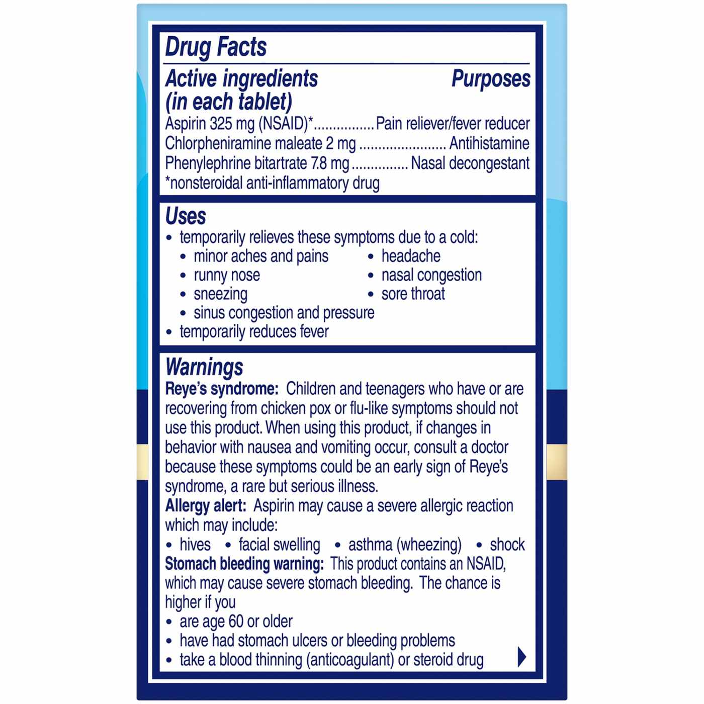 Alka-Seltzer Plus Severe Cold Powerfast Fizz Tablets - Shop Cough, cold ...