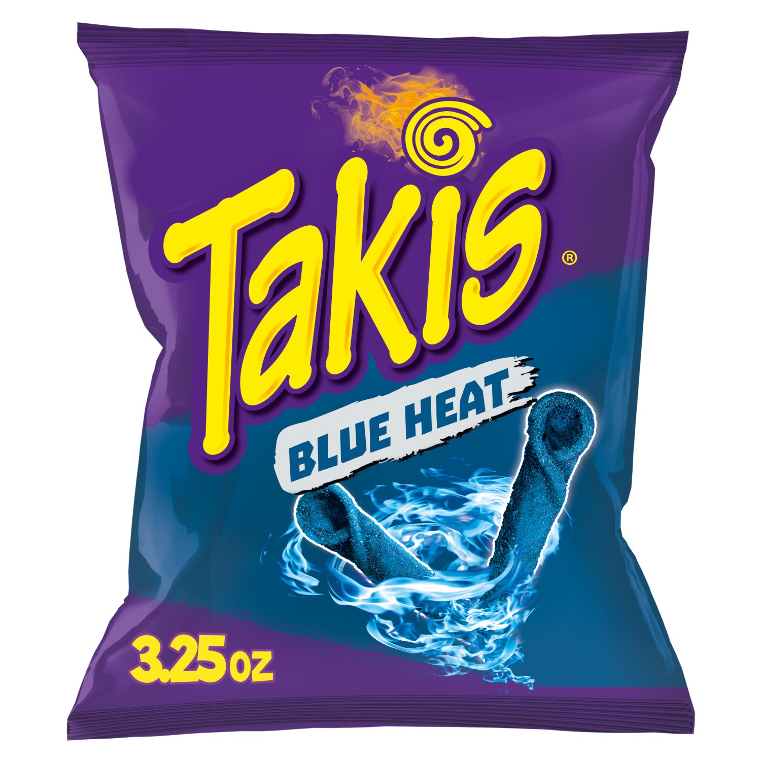 Takis Blue Heat Snack Size Bag - Hot Chili Pepper Rolled Tortilla Chips ...