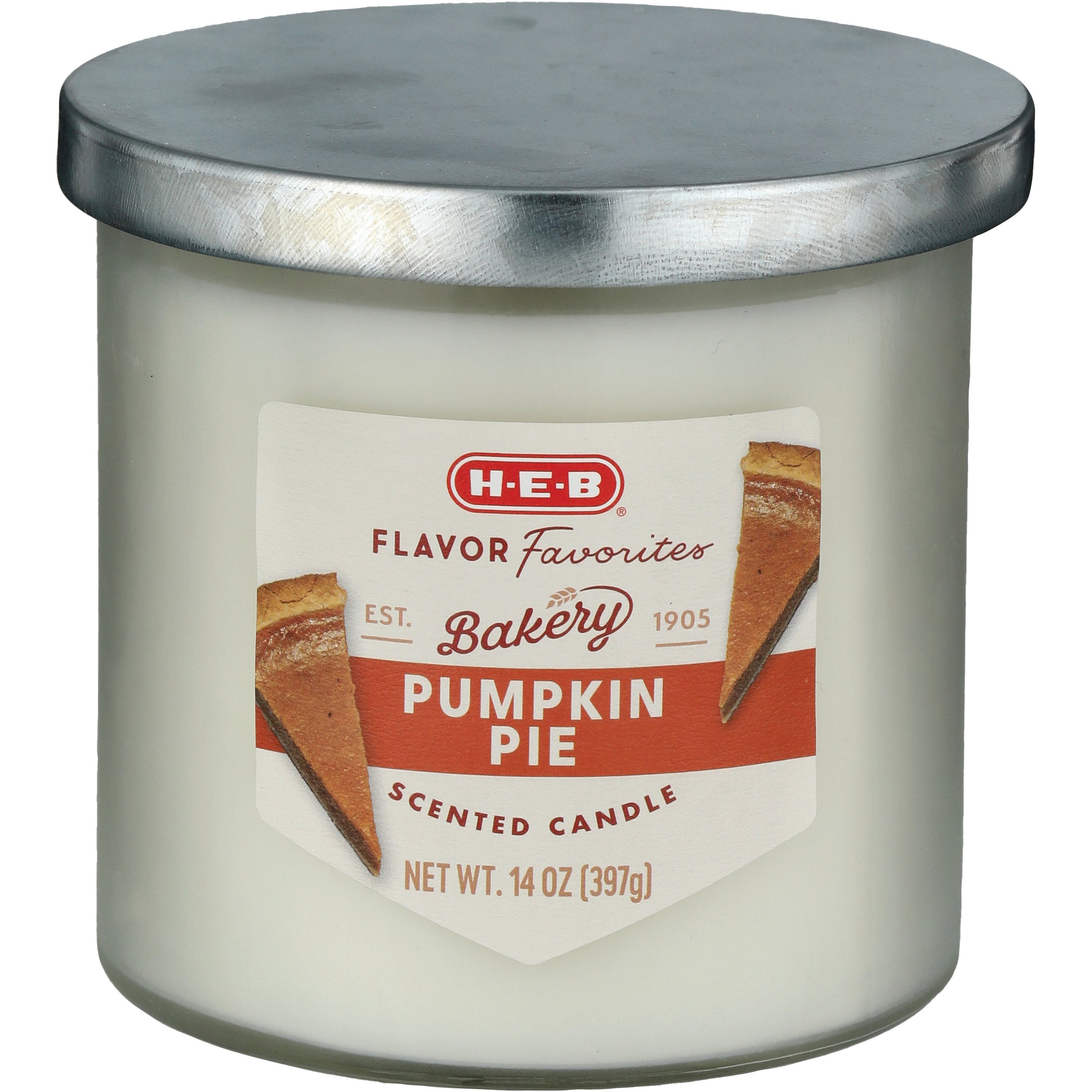 H-E-B Flavor Favorites Bakery Pumpkin Pie Scented Candle - Shop Candles ...