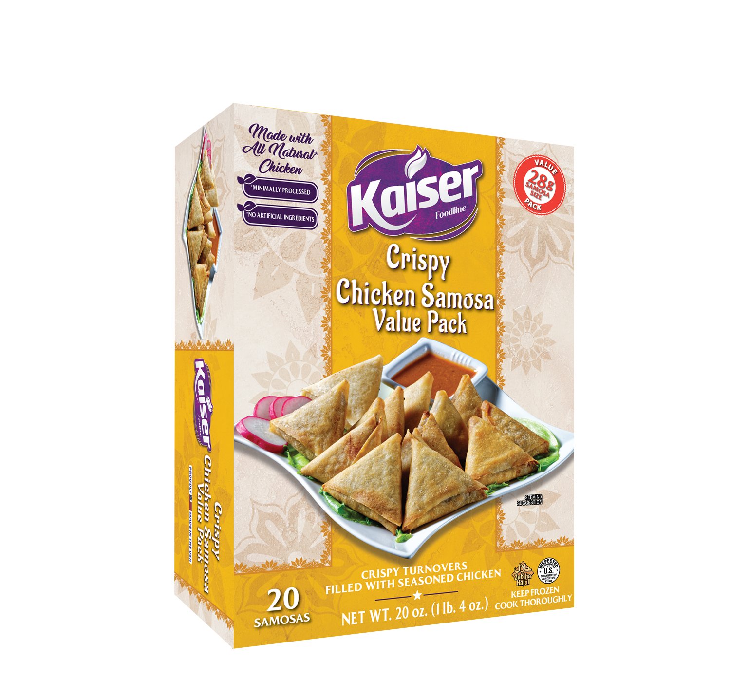 Kaiser Foodline Crispy Chicken Samosa Value Pack - Shop Entrees & sides ...