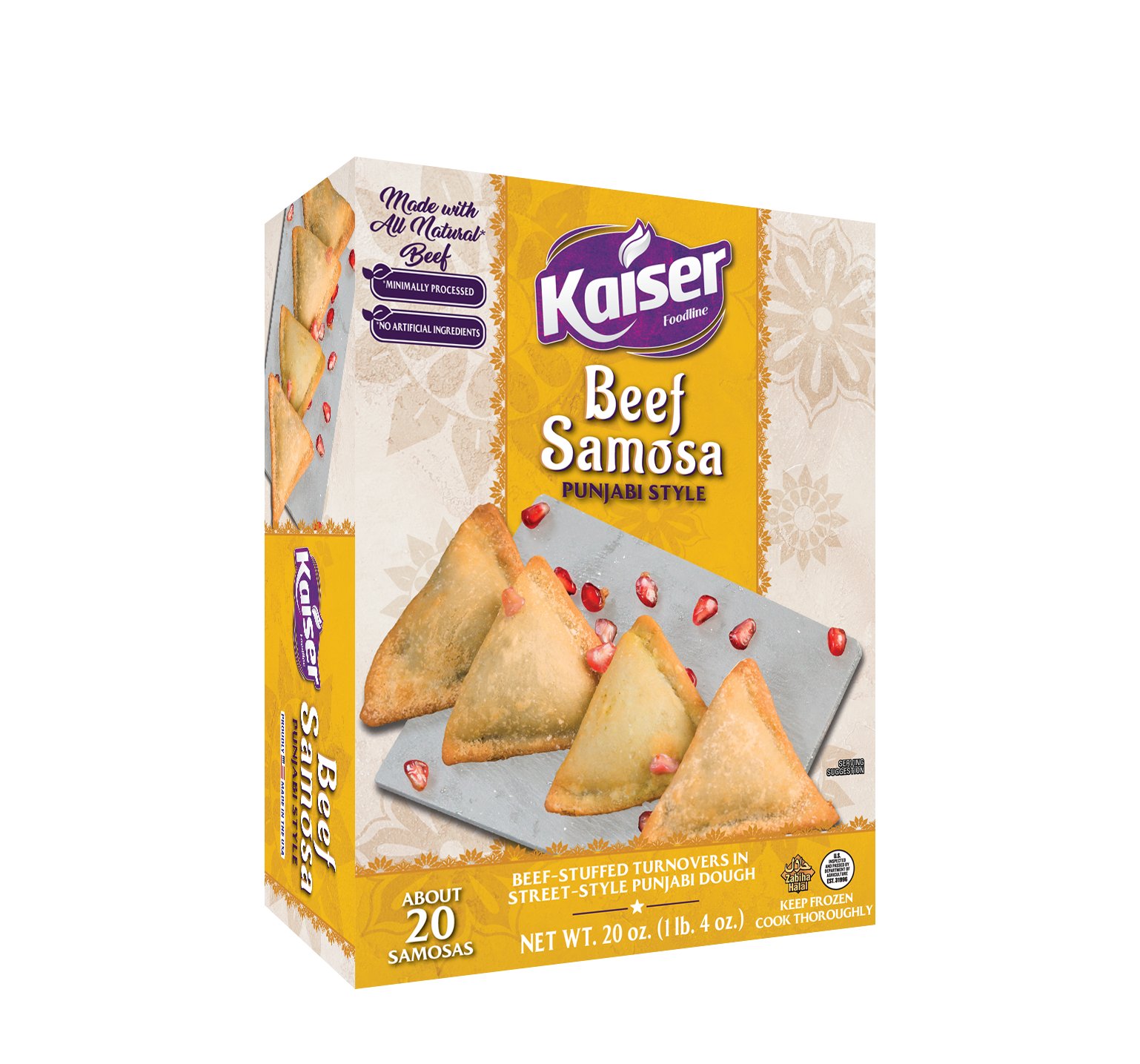 Kaiser Foodline Beef Samosa Punjabi Style - Shop Entrees & Sides at H-E-B