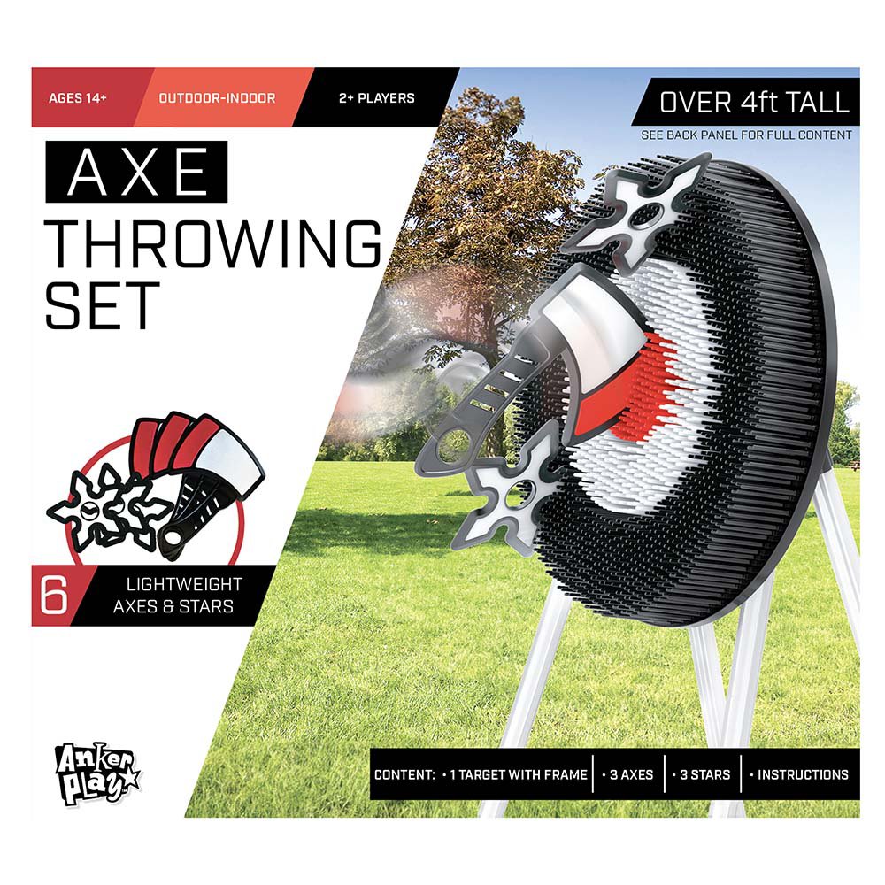 Anker Play Axe Throwing Set with Stand - Shop Yard & sandbox toys at H-E-B