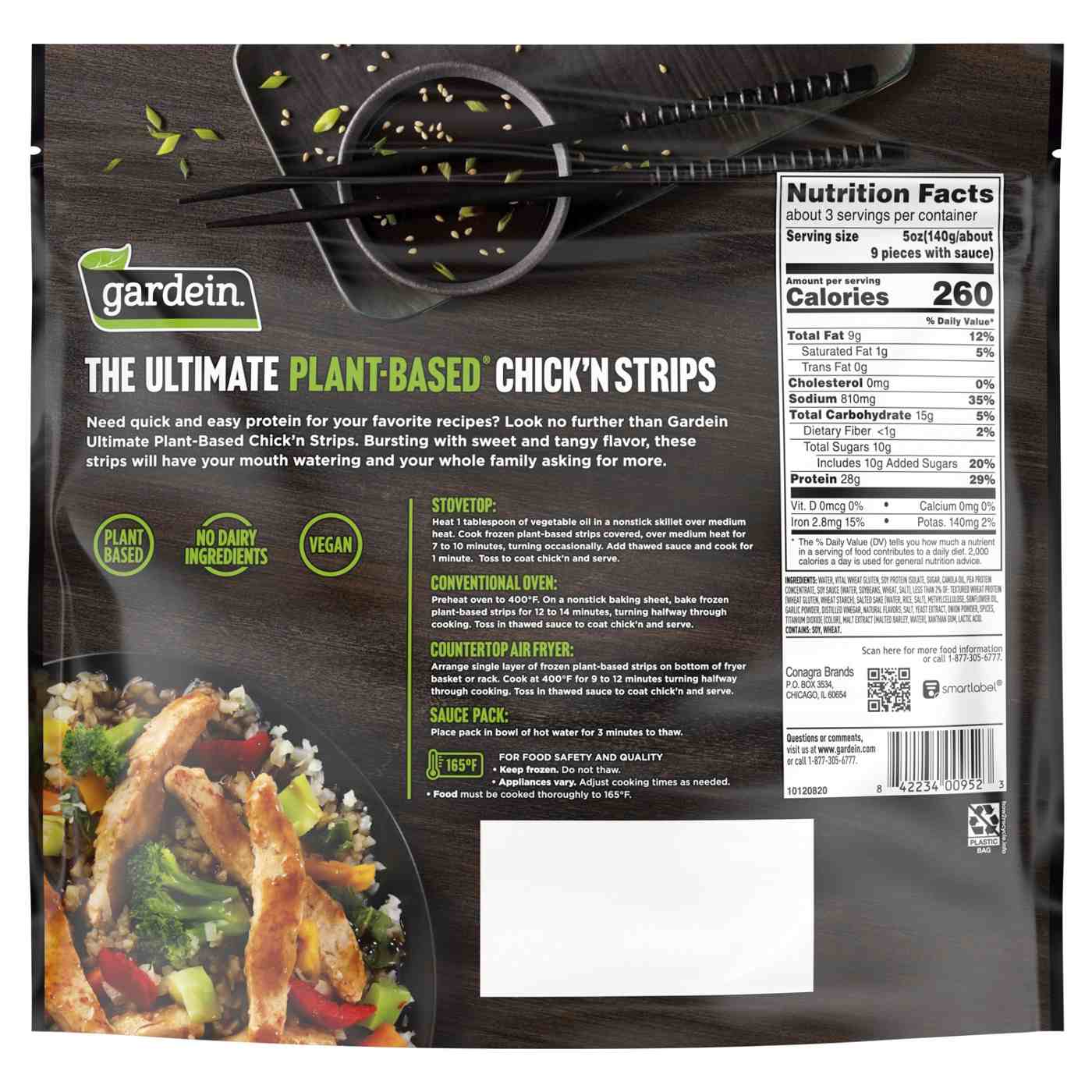 Gardein Ultimate Ultimate Plant-Based Teriyaki Chick'n Strips - Shop ...