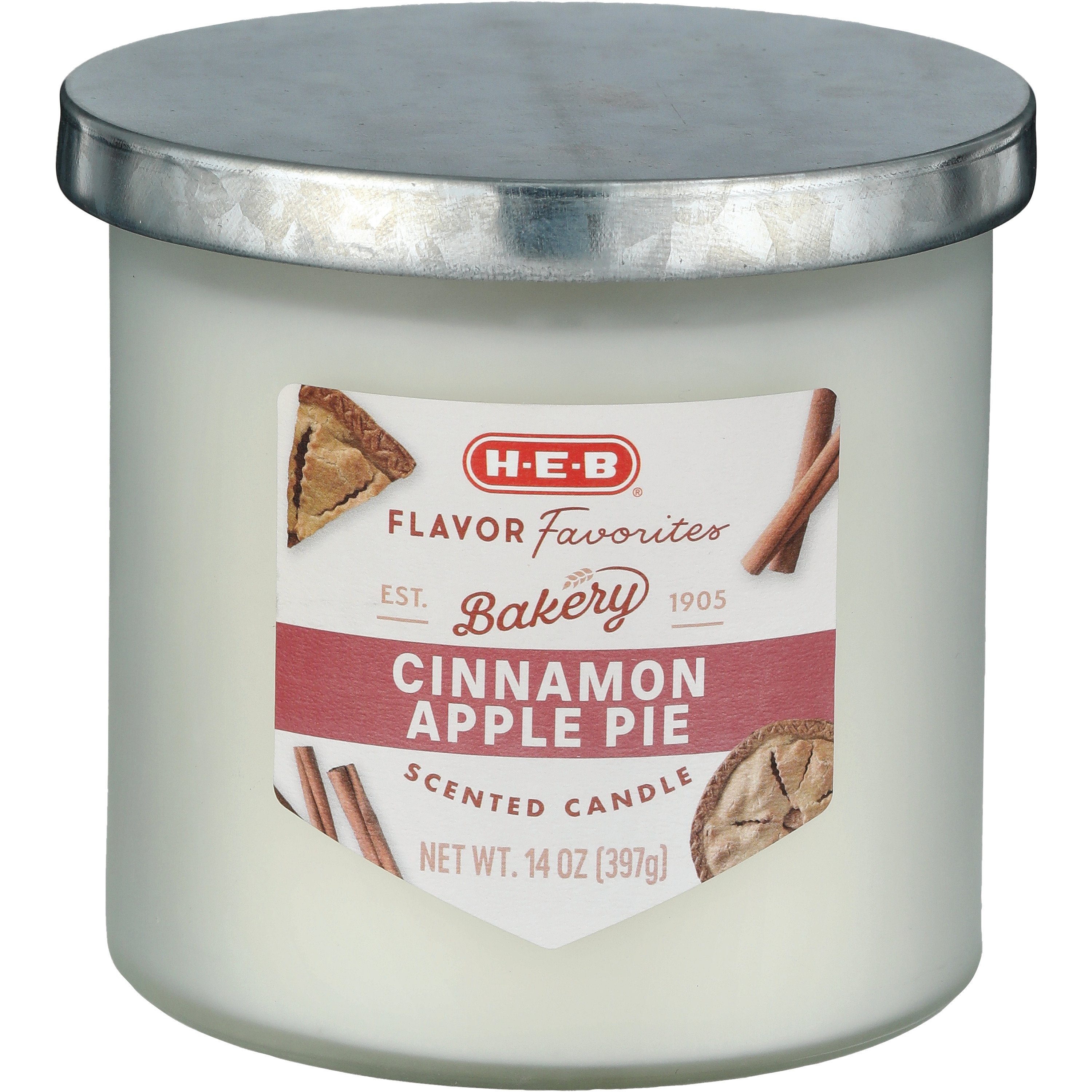 H-E-B Flavor Favorites Bakery Cinnamon Apple Pie Scented Candle - Shop ...