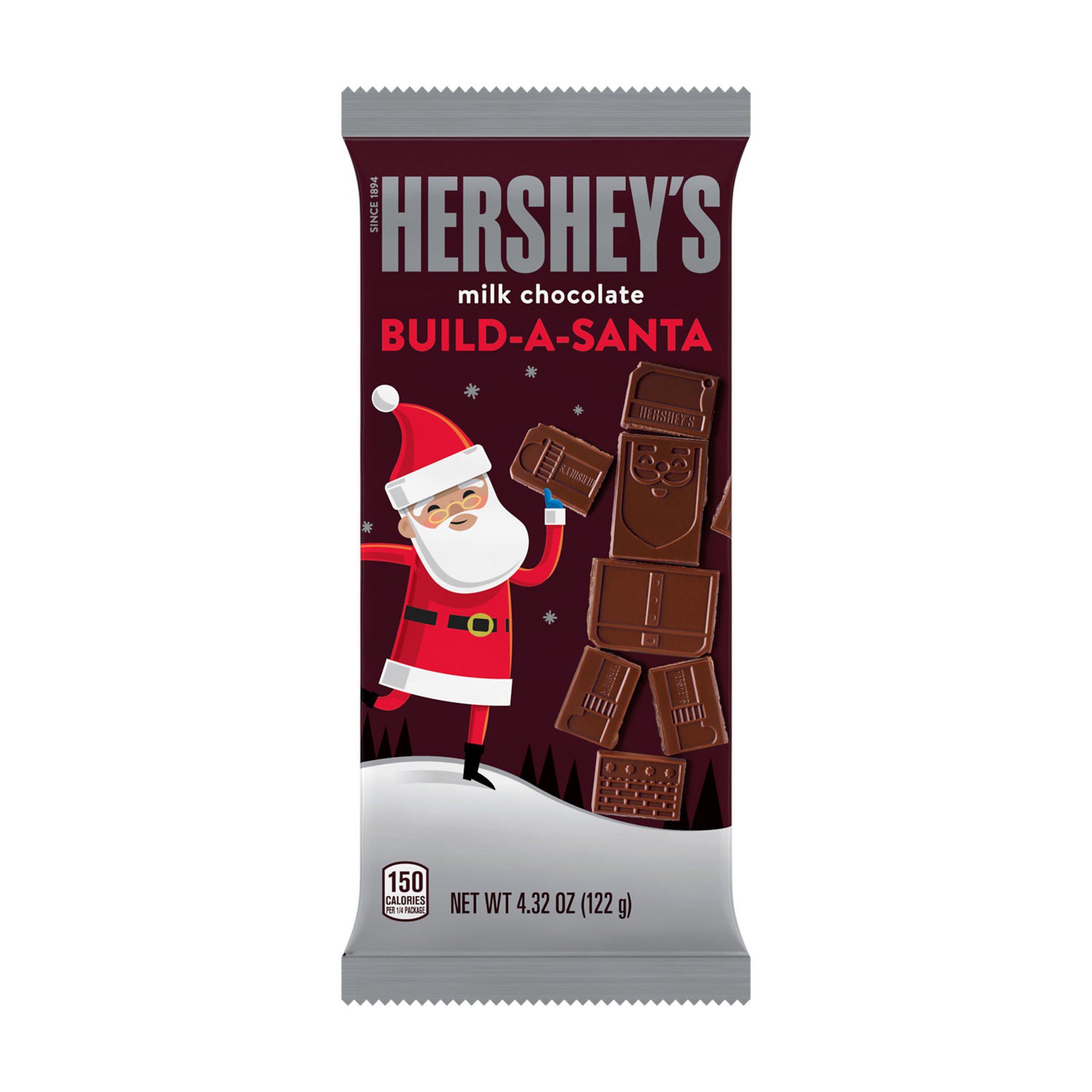 Hershey's Milk Chocolate Build-A-Santa Christmas Candy - Shop Candy at ...