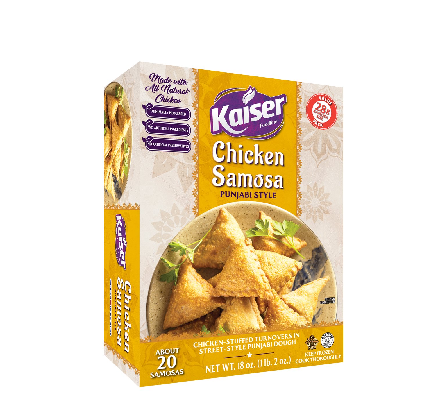 Kaiser Foodline Chicken Samosa Punjabi Style - Shop Entrees & sides at ...