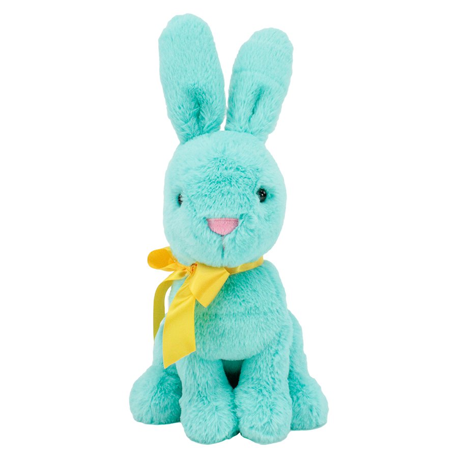 Destination Holiday Easter Bunny Doll with Ribbon – Teal - Shop Plush ...