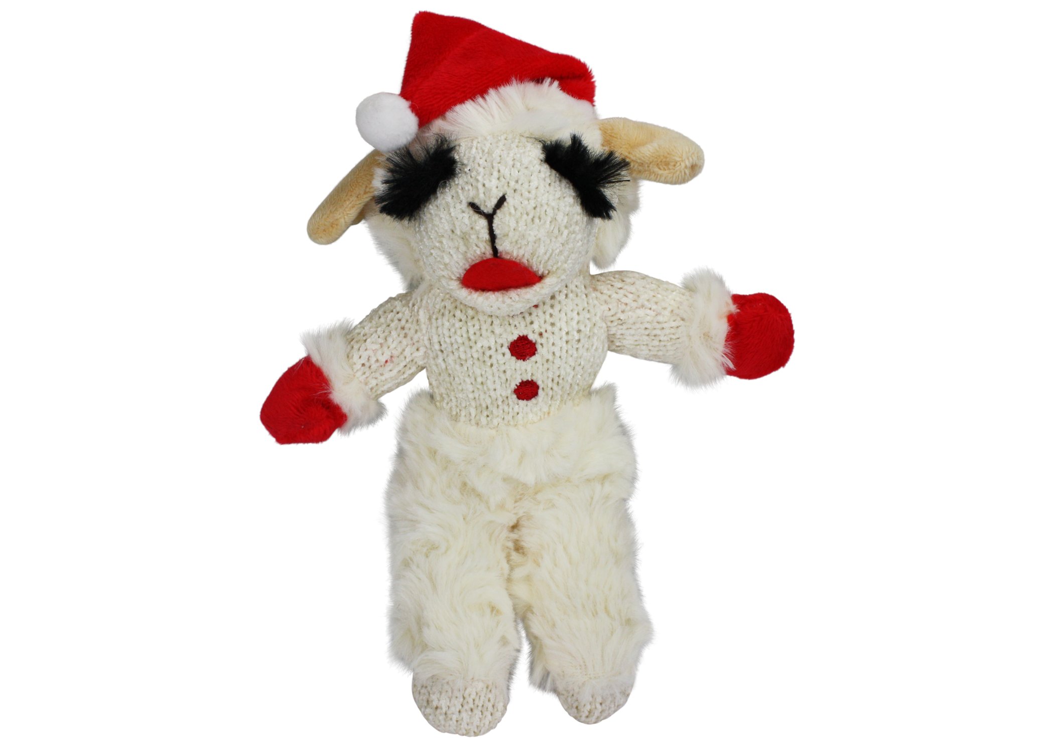Multipet Lamb Chop Santa Hat Toy 8 Inch - Shop Plush toys at H-E-B