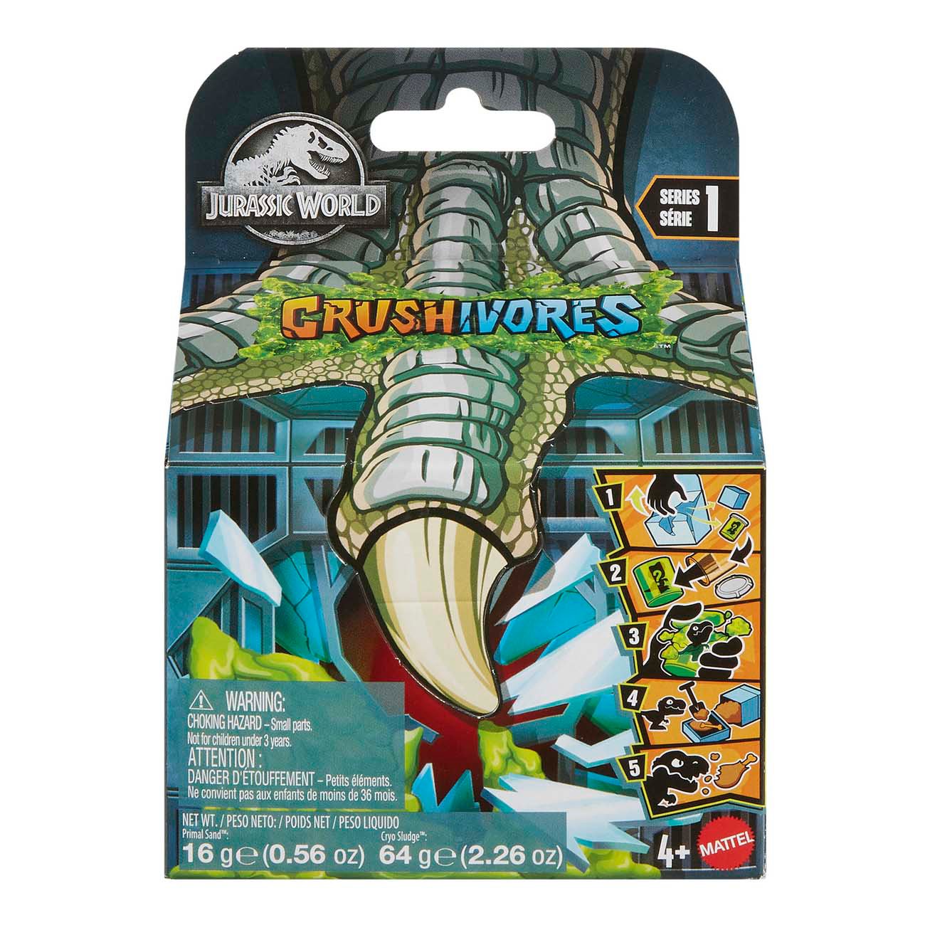 Jurassic World Crushivores Mini Dinosaur Set Series 1 Shop Action