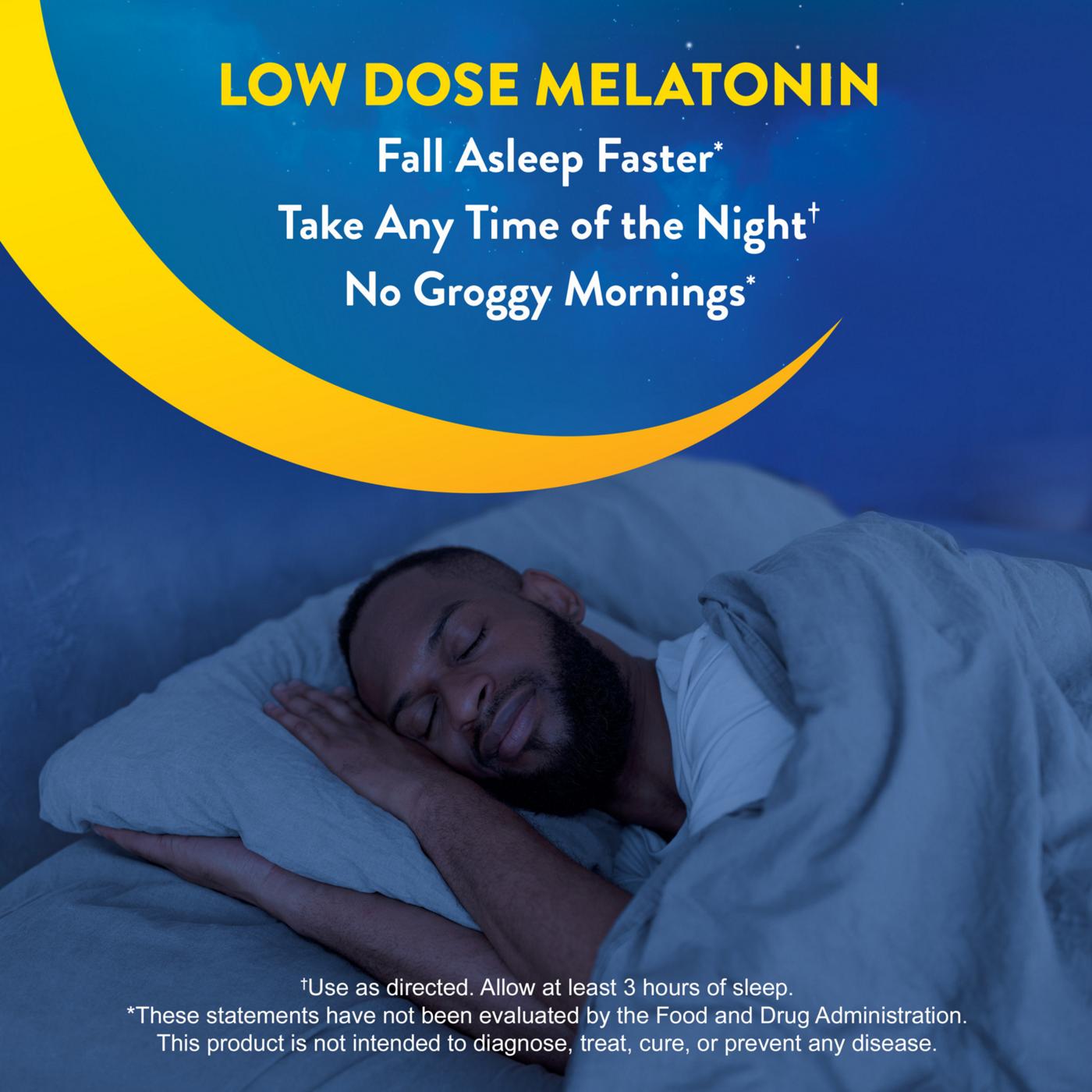 MidNite Back To Sleep 1.5 mg Melatonin Sleep Aid Quick Melt Tablets ...