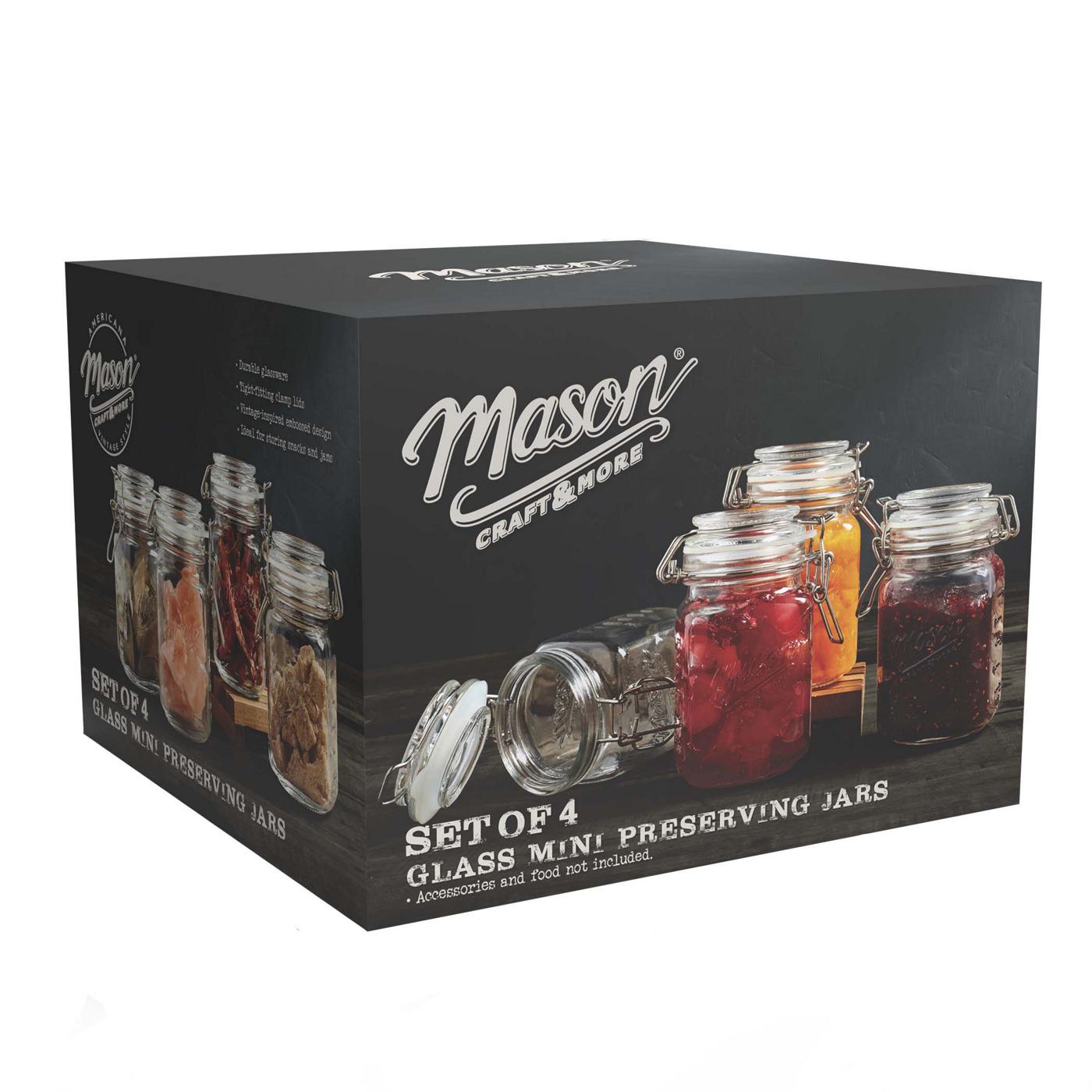 Mason Craft & More Glass Mini Preserving Jars, 12 oz - Shop Food ...