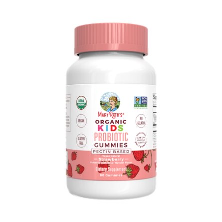 Mary Ruth's Organic Kids' Probiotic Gummies - Strawberry, 60 ct ...