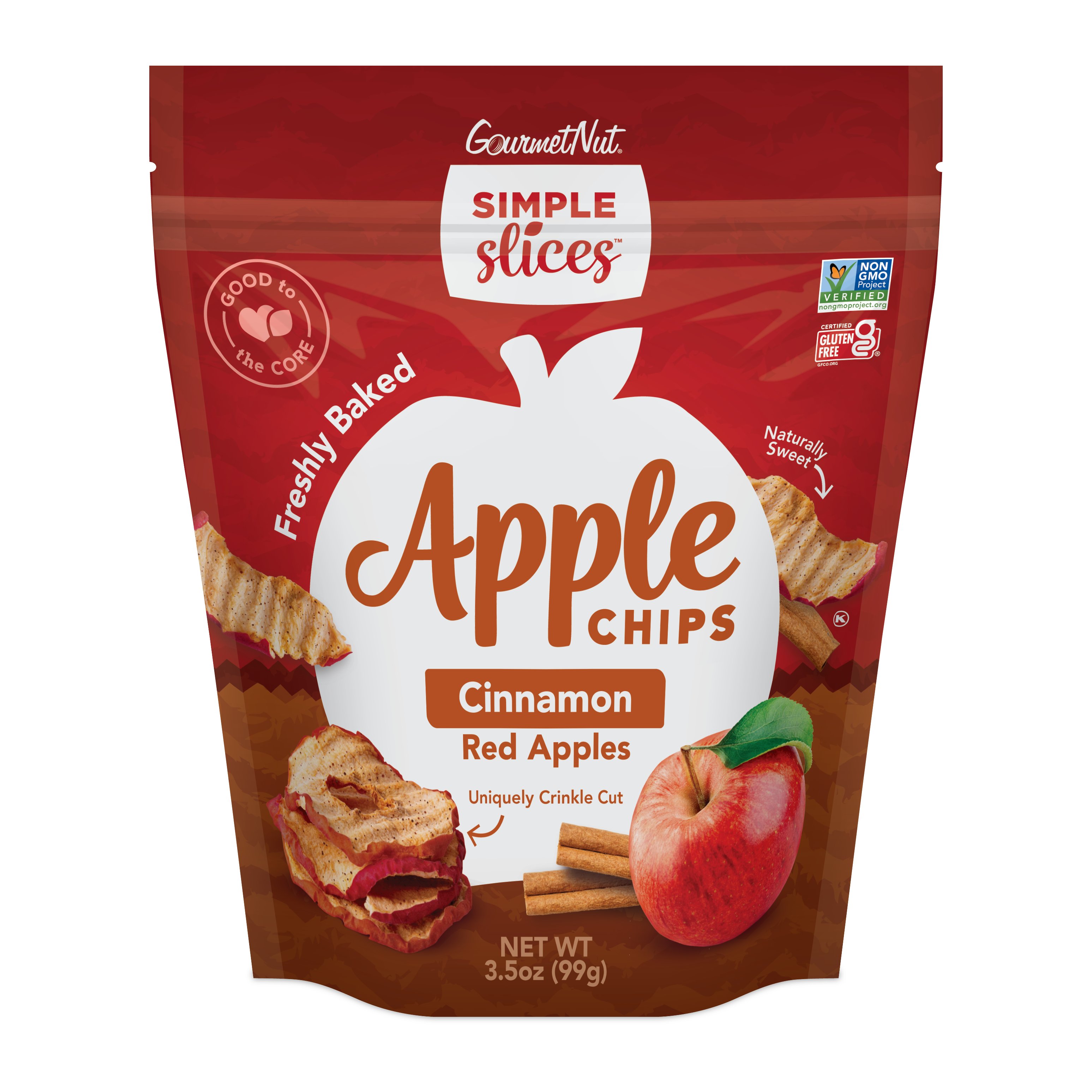 Gourmet Nut Simple Slices Apple Chips Cinnamon Red Apples - Shop Apples ...