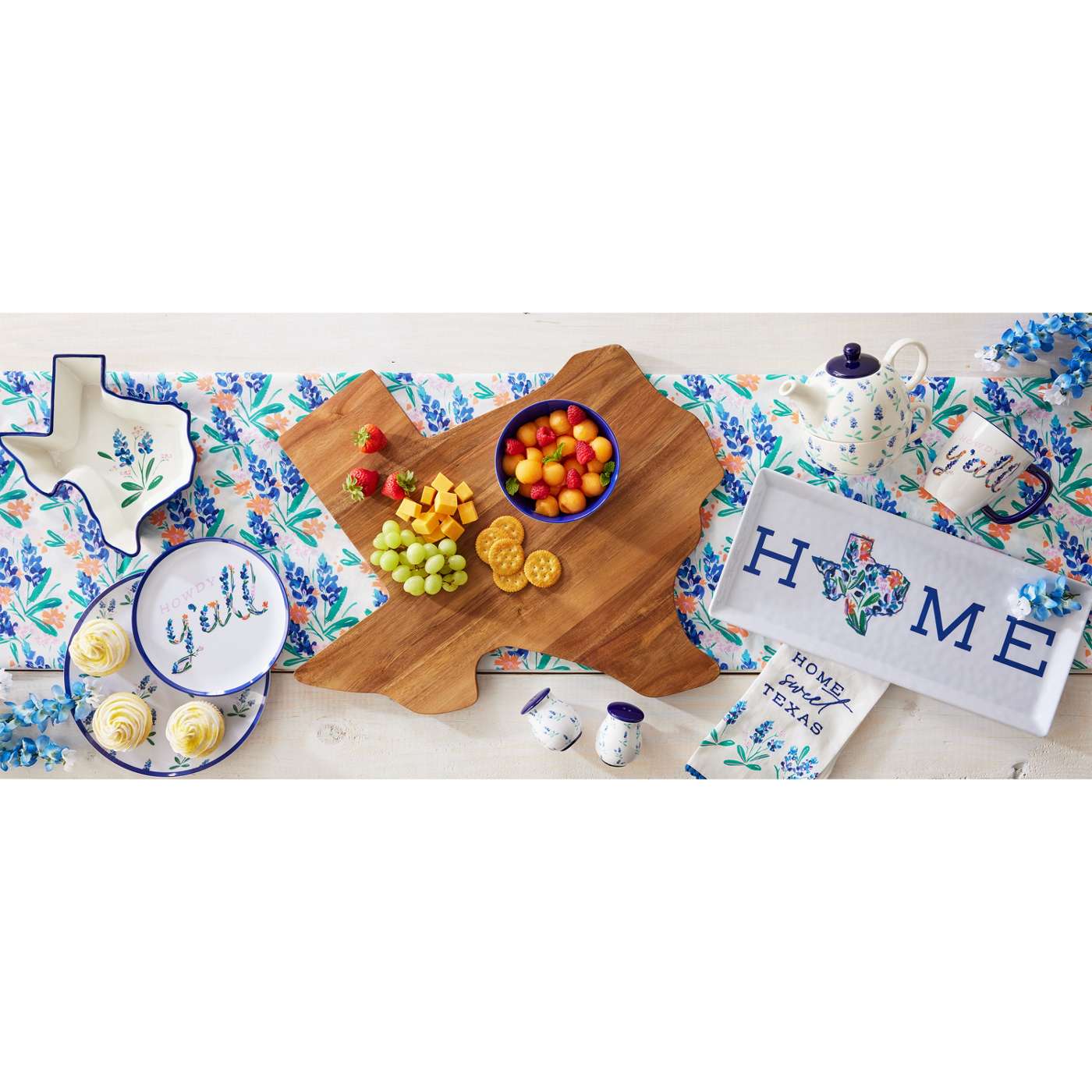 Destination Holiday Bluebonnet Tea For One - Shop Serving Dishes at H-E-B