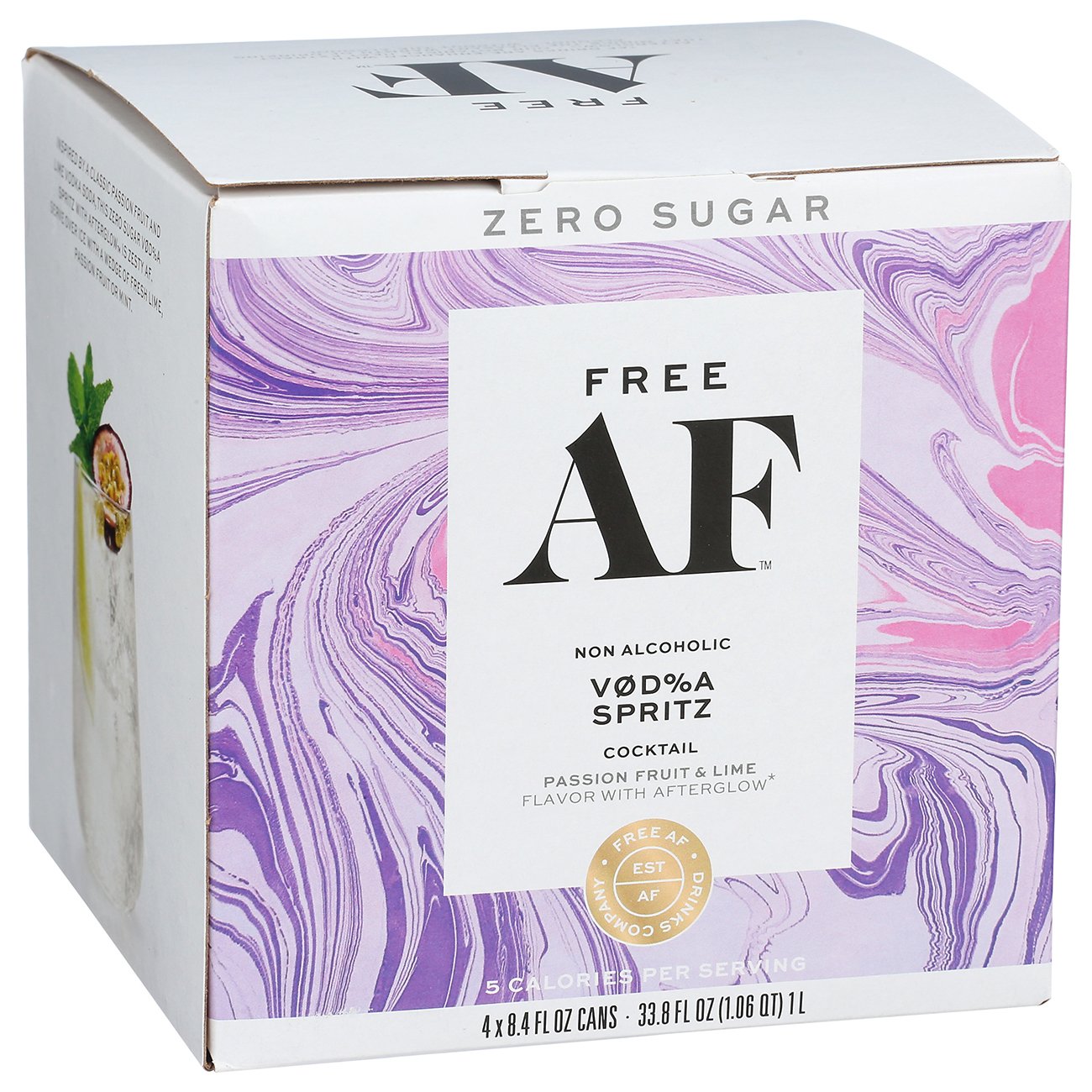 Free AF Non-Alcoholic Vodka Spritz Cocktail 4 pk Cans, 8.4 oz | Central ...