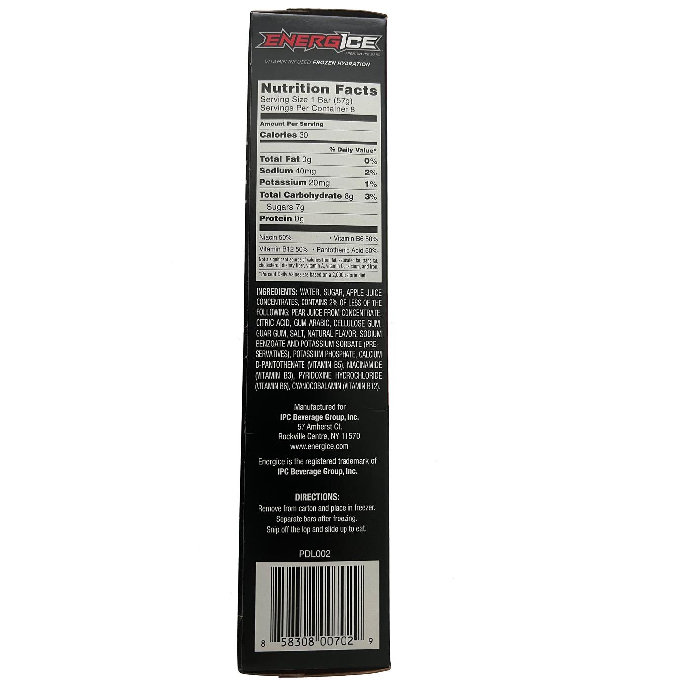 EnergIce Frozen Hydration Ice Bars Variety Pack - Shop Bars & pops at H-E-B