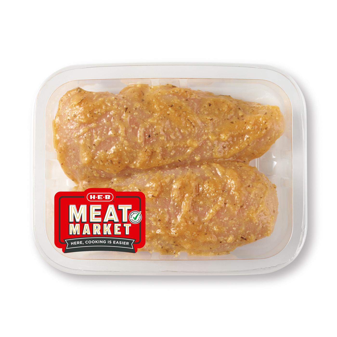 H-E-B Meat Market Marinated Chicken Breasts – Garlic Parmesan - Shop ...