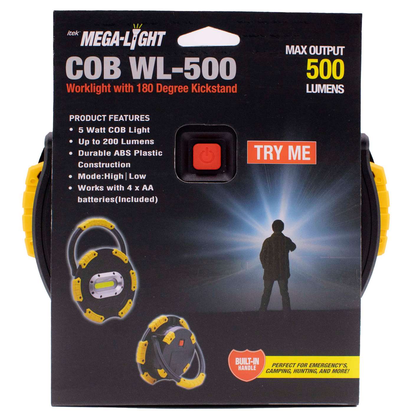 Itek Mega-Light COB WL-500 Worklight - Shop Flashlights at H-E-B