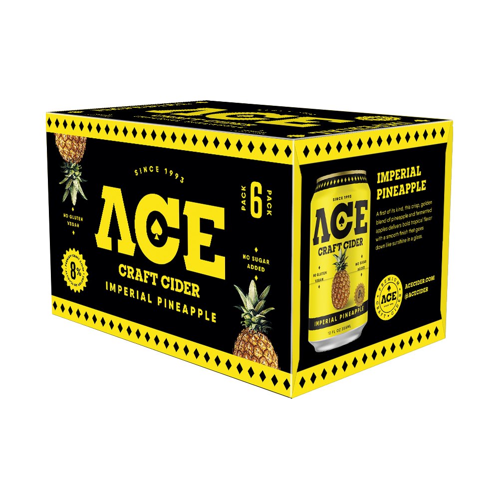 Ace Imperial Pineapple Hard Cider 6 pk Cans - Shop Hard cider at H-E-B