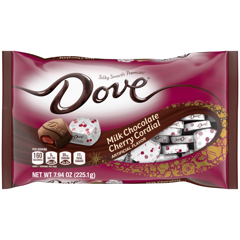 Dove Milk Chocolate Cherry Cordial Christmas Candy - Shop Candy at H-E-B