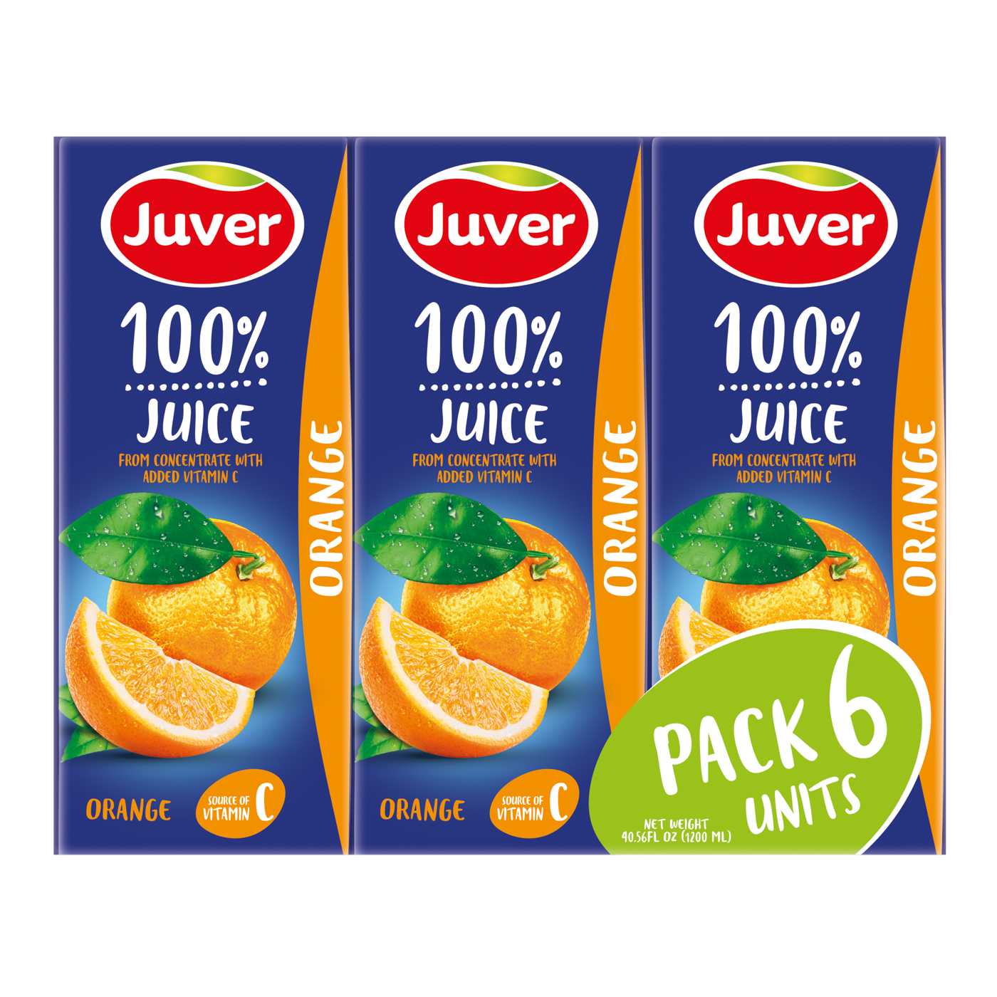 Juver 100% Orange Juice 6.76 oz Boxes - Shop Juice at H-E-B