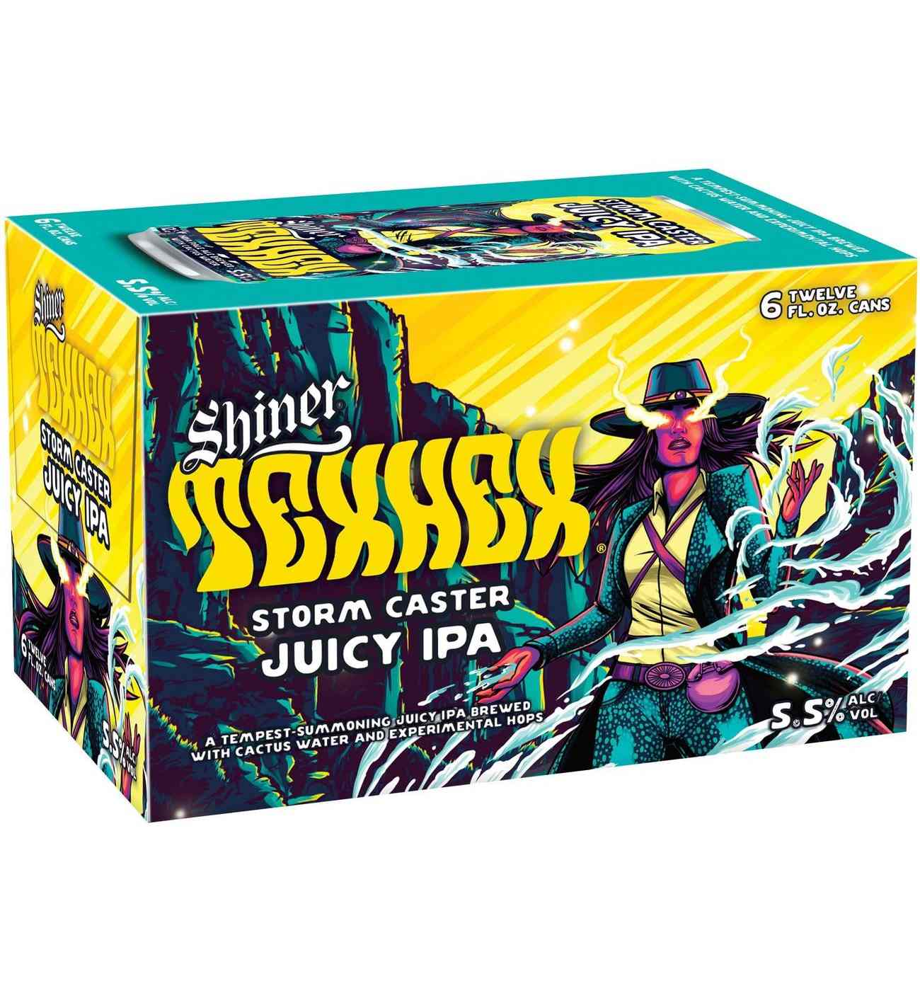 Shiner Texhex Storm Caster Juicy IPA Craft Beer 6 pk Cans - Shop Beer ...