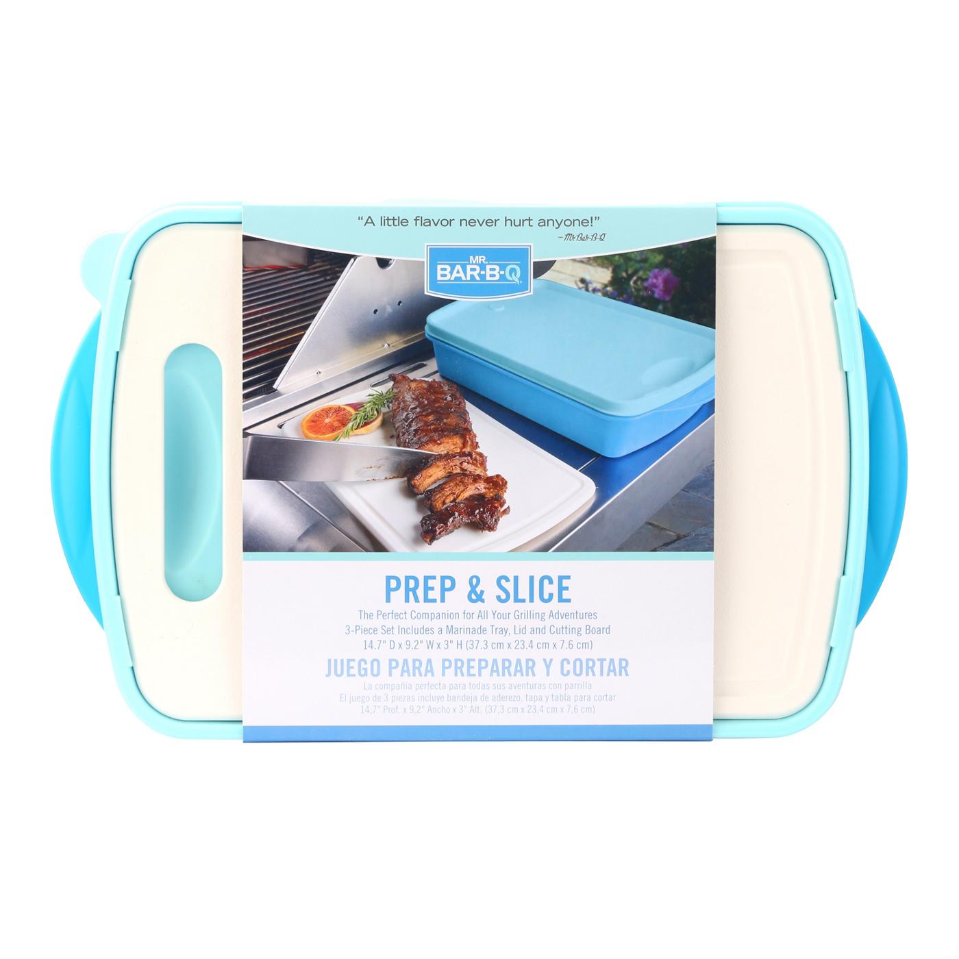 Mr. Bar-B-Q Prep & Slice Tray Set - Blue - Shop Grill accessories at H-E-B