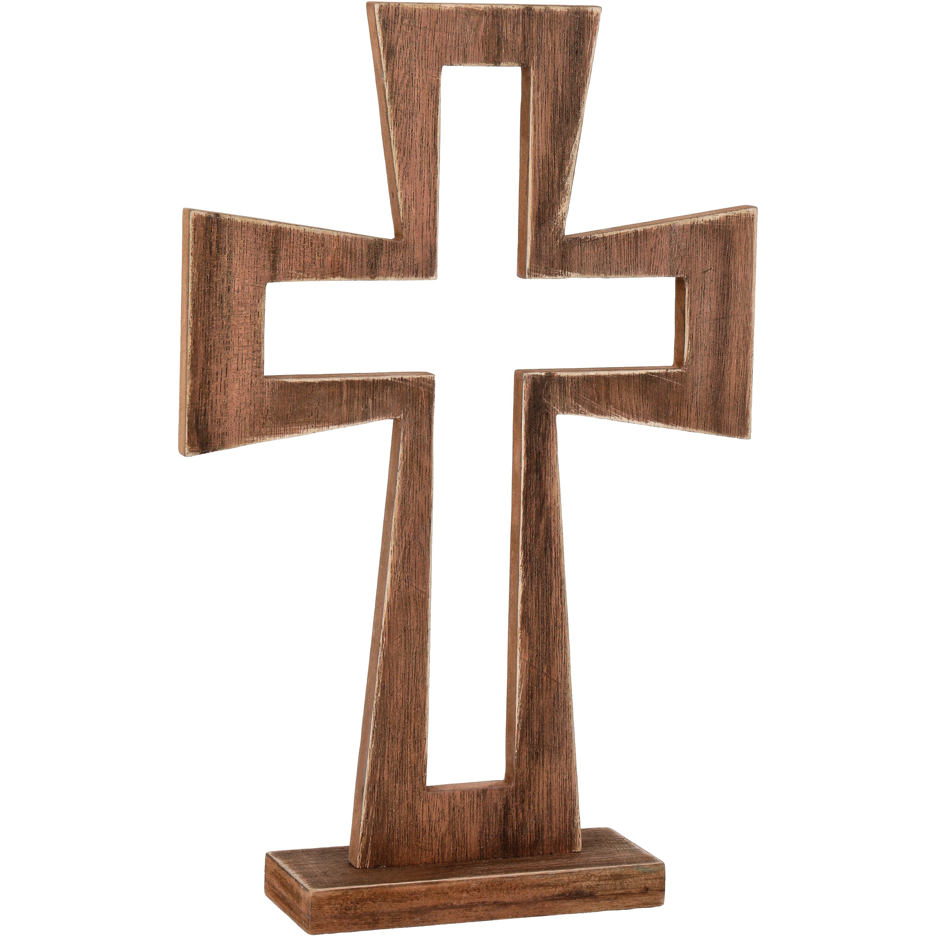 Destination Holiday Wooden Standing Easter Cross - Shop Seasonal decor ...