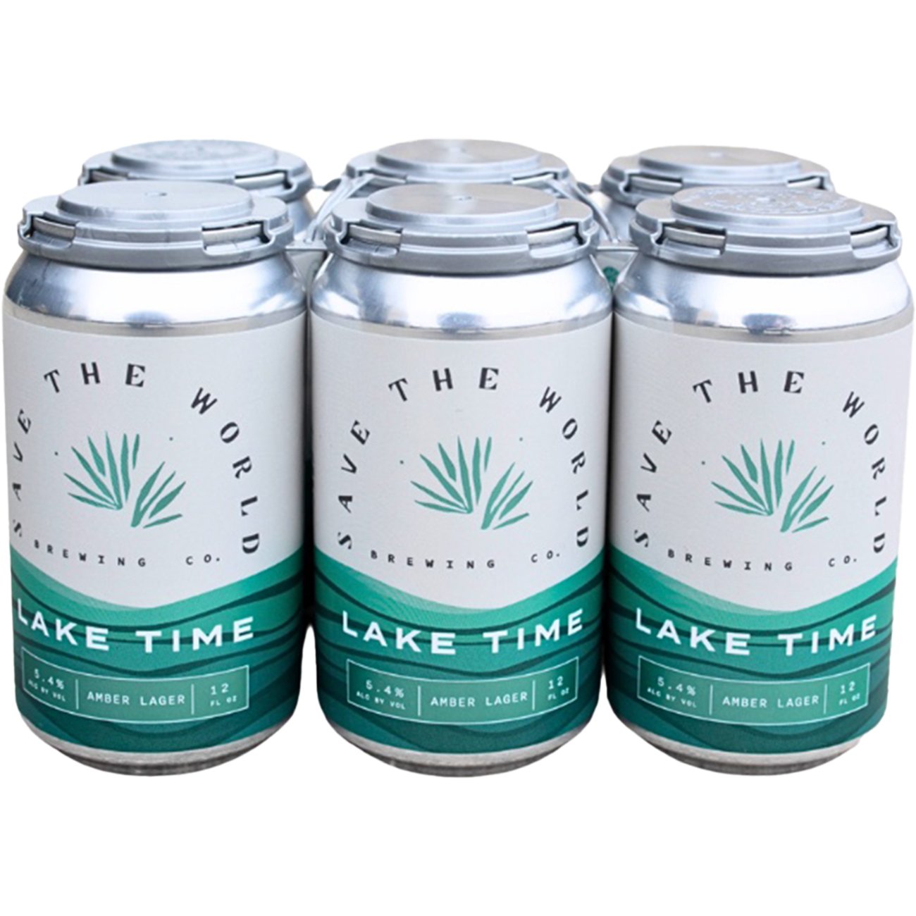 Save The World Brewing Co Lake Time Amber Lager Craft Beer 6 pk Cans ...