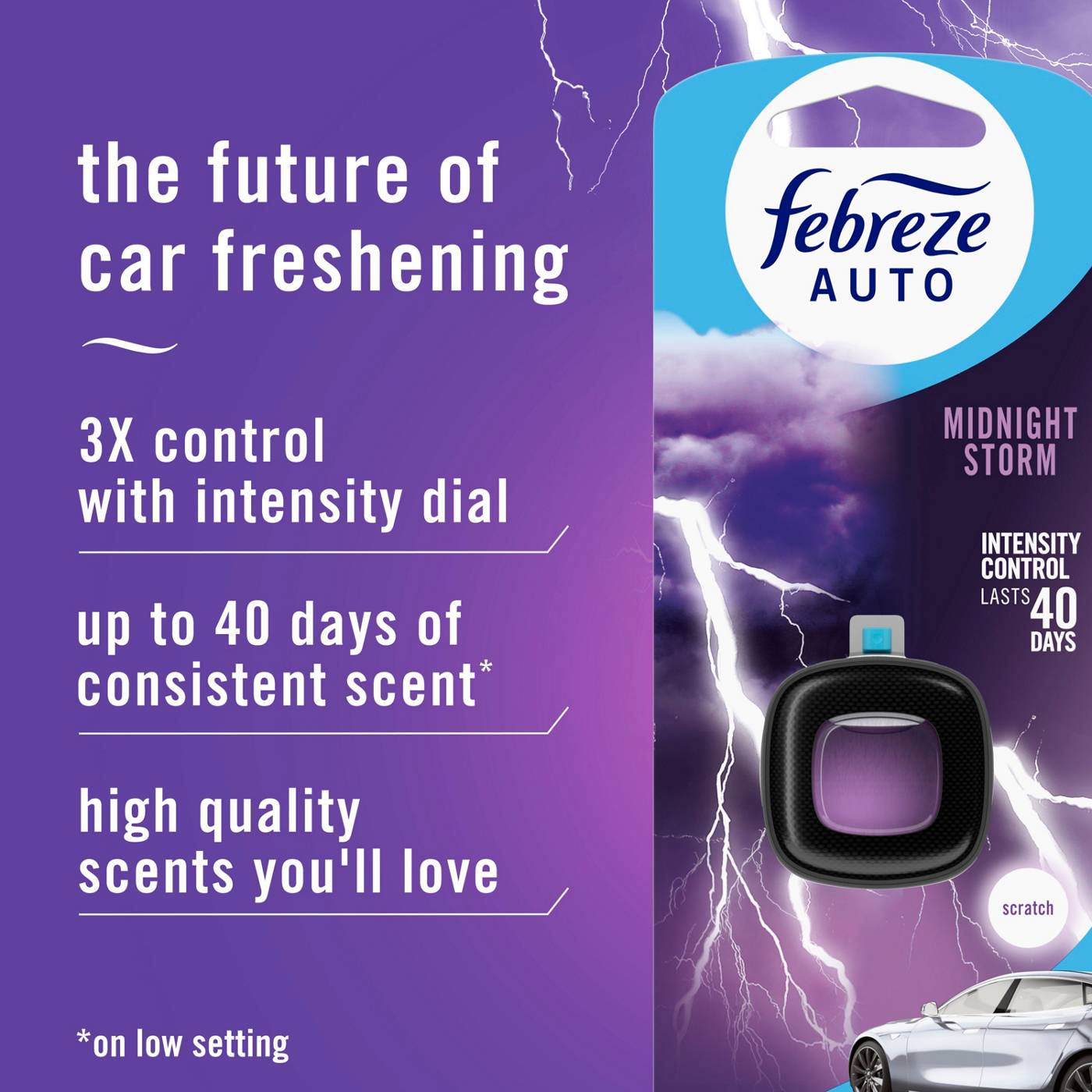 Febreze Auto Air Freshener - Midnight Storm - Shop Car accessories at H-E-B
