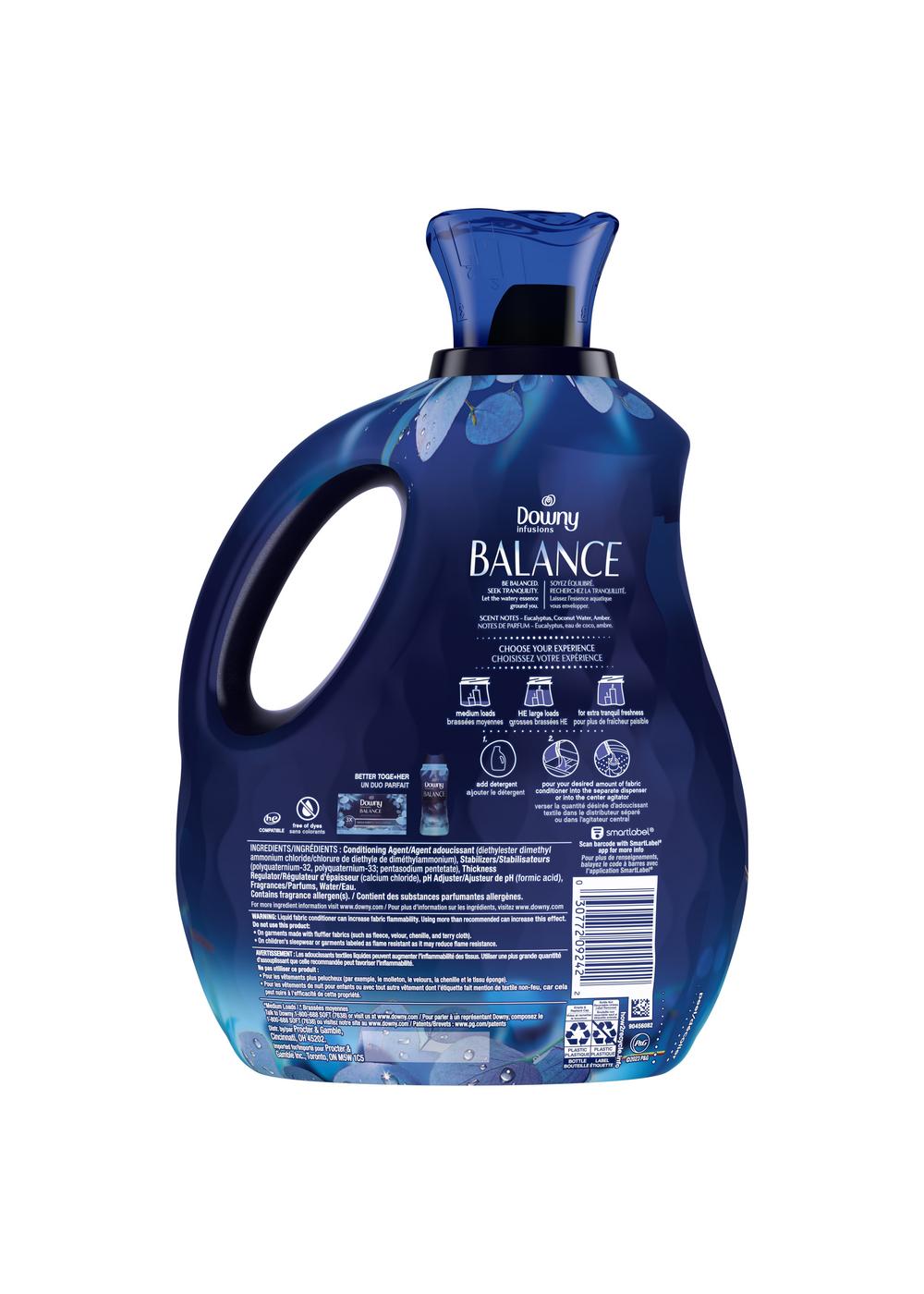 Downy Infusions Balance Liquid Fabric Conditioner, 120 Loads - Crisp ...