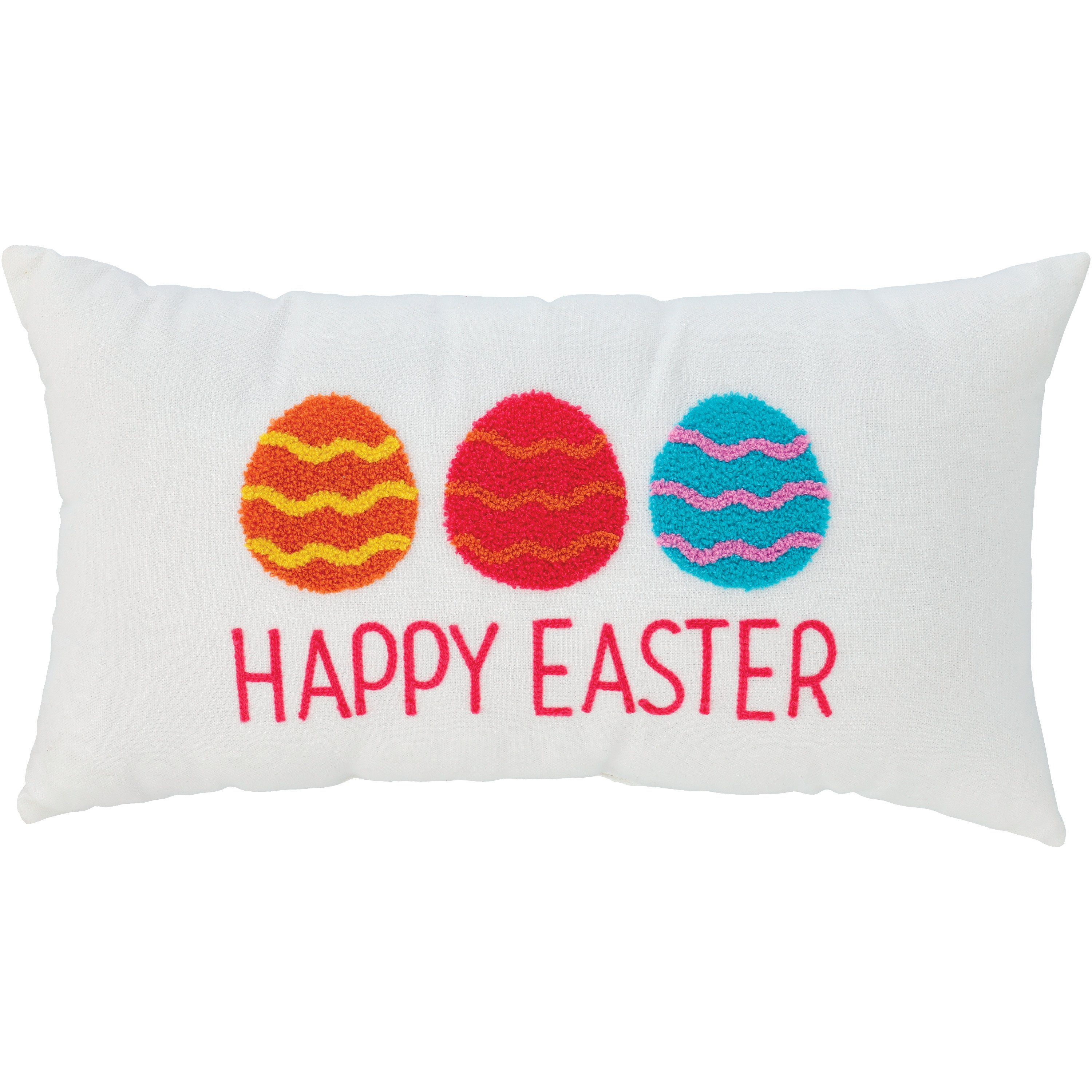 Destination Holiday 3 Eggs Happy Easter Lumbar Throw Pillow - Shop ...