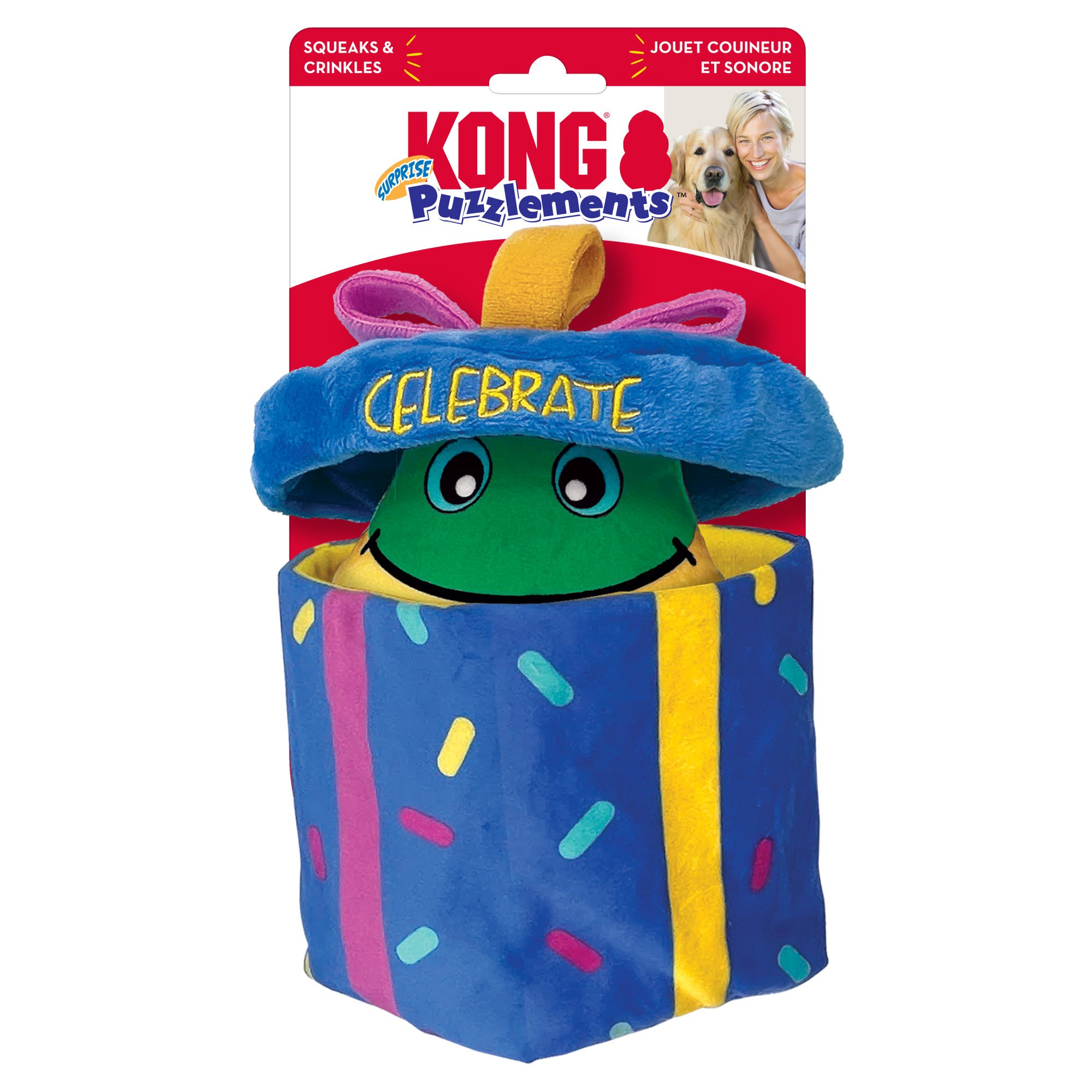 Kong Surprise Puzzlements Present Dog Toy - Shop Plush toys at H-E-B