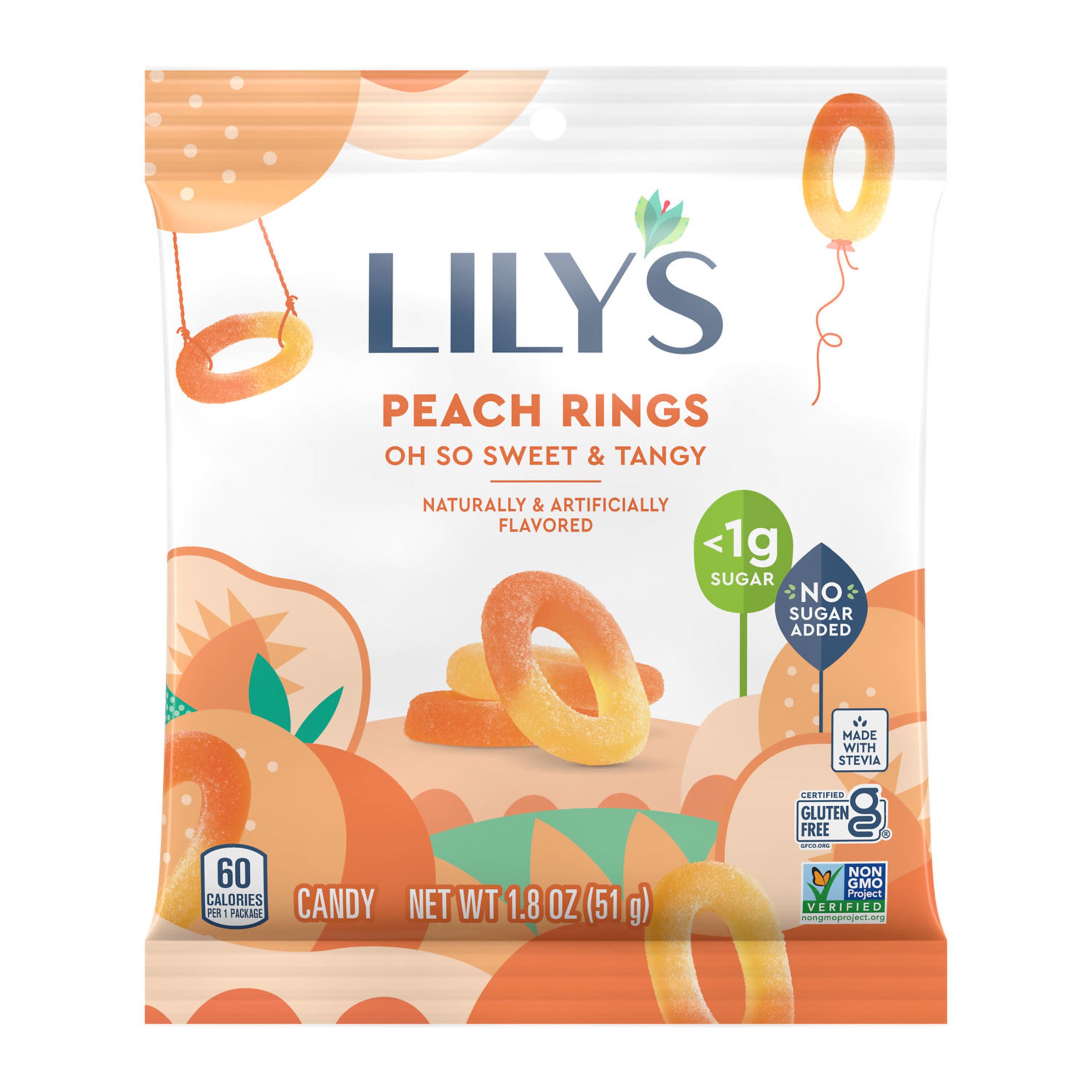 Lily's Peach Rings Candy - Shop Candy at H-E-B